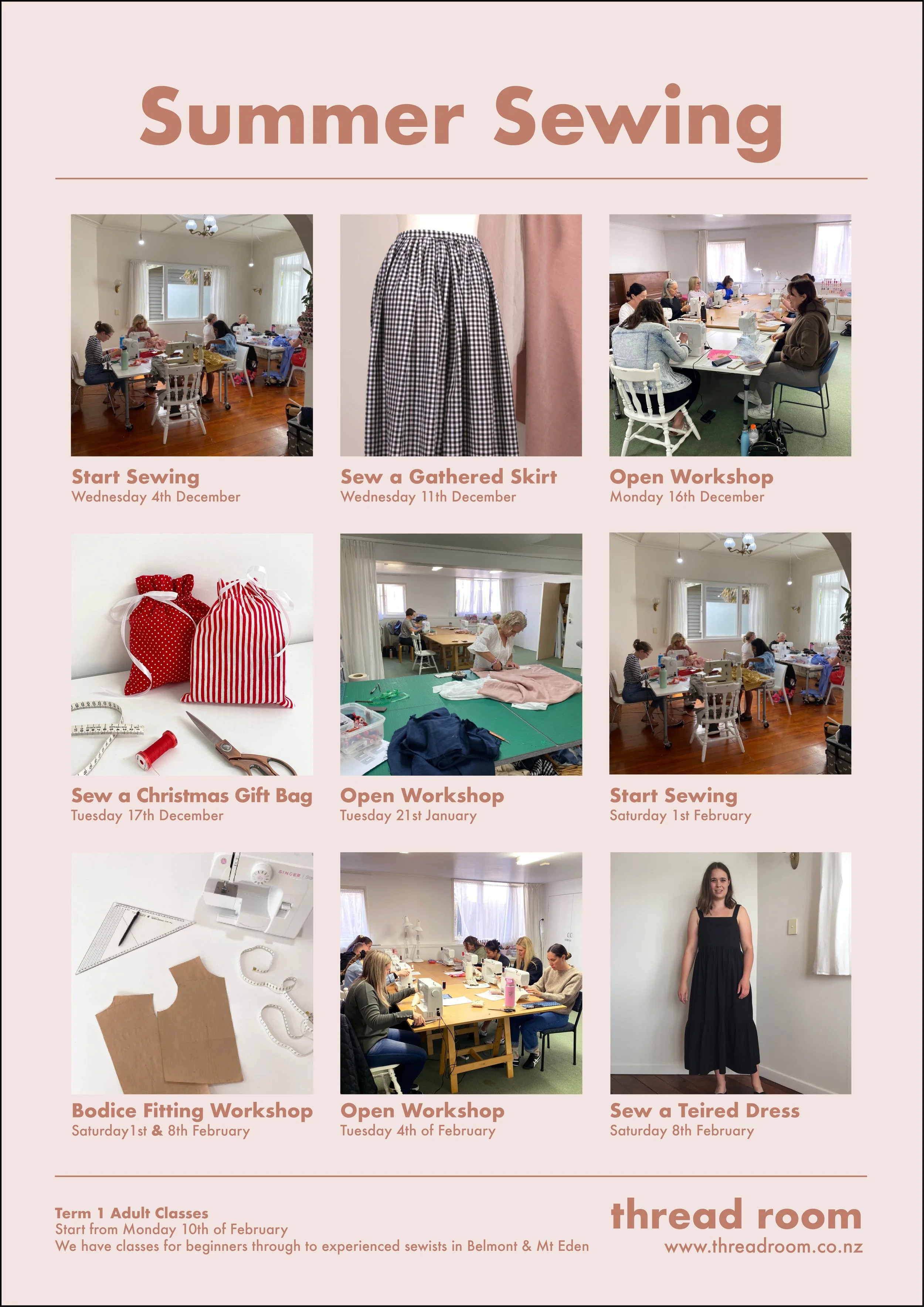 sewing classes — thread room