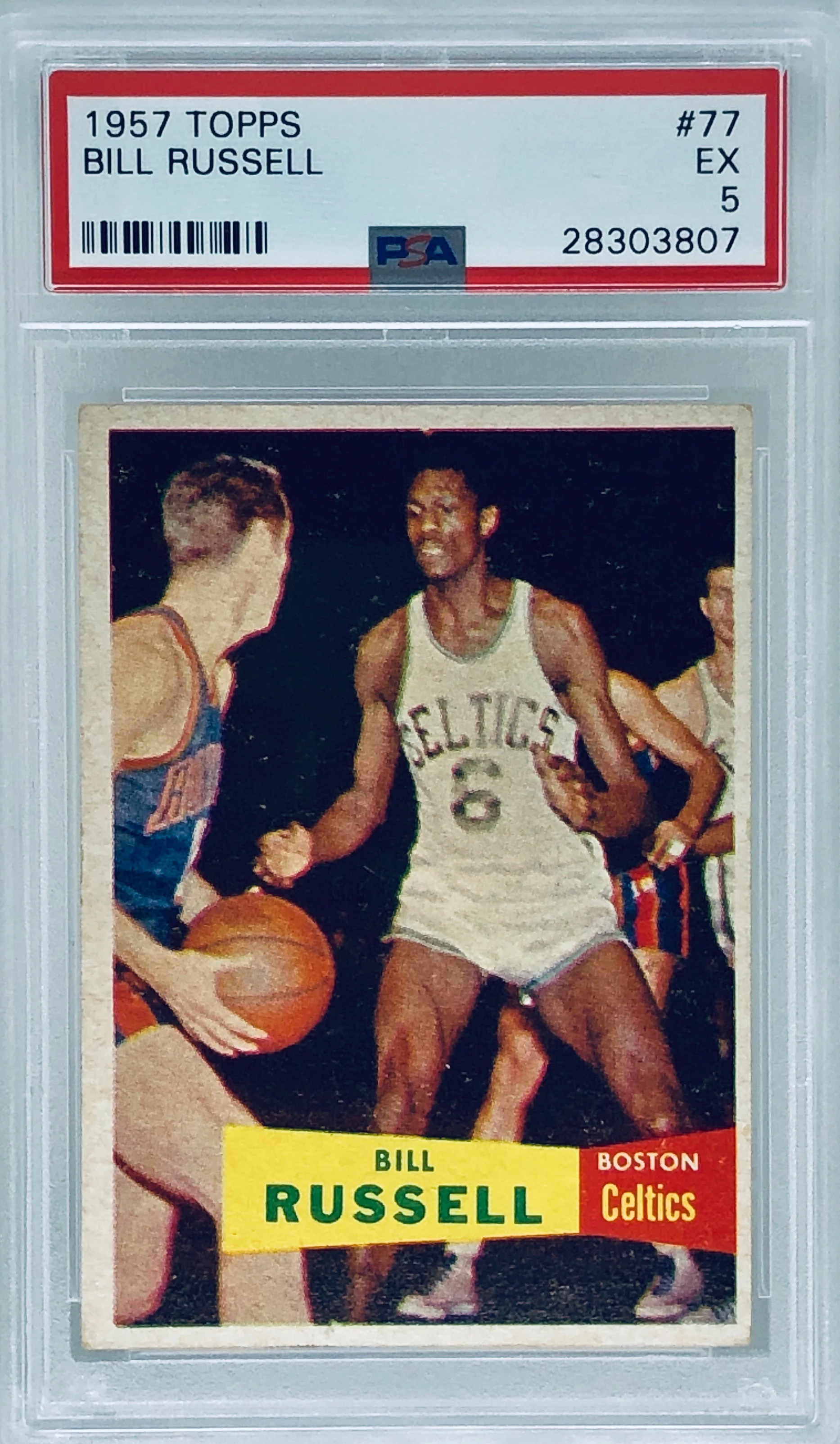 1957 Topps Bill Russell Rookie Card PSA 5 — Top Sports Cards