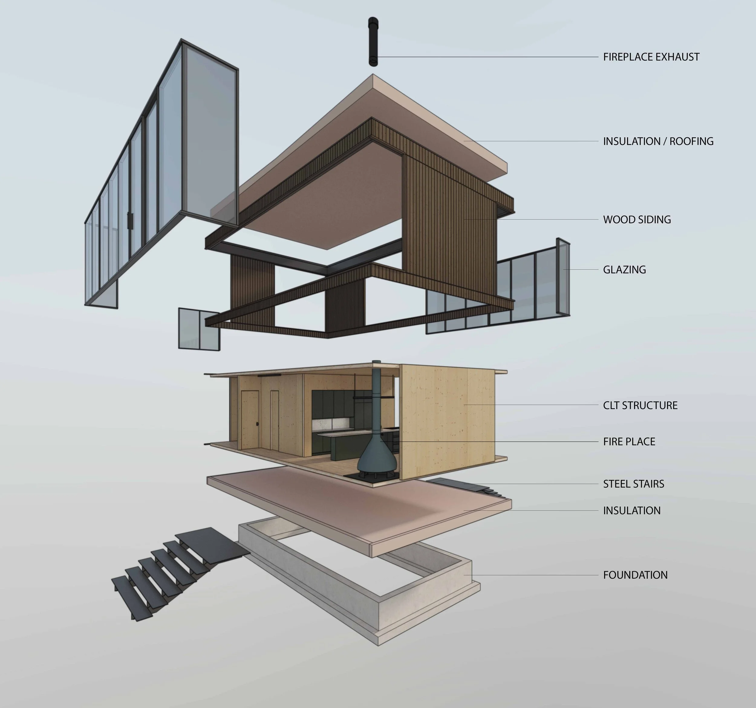 CLT CABIN - PORTLAND RESIDENTIAL ARCHITECT — WORKADAY DESIGN