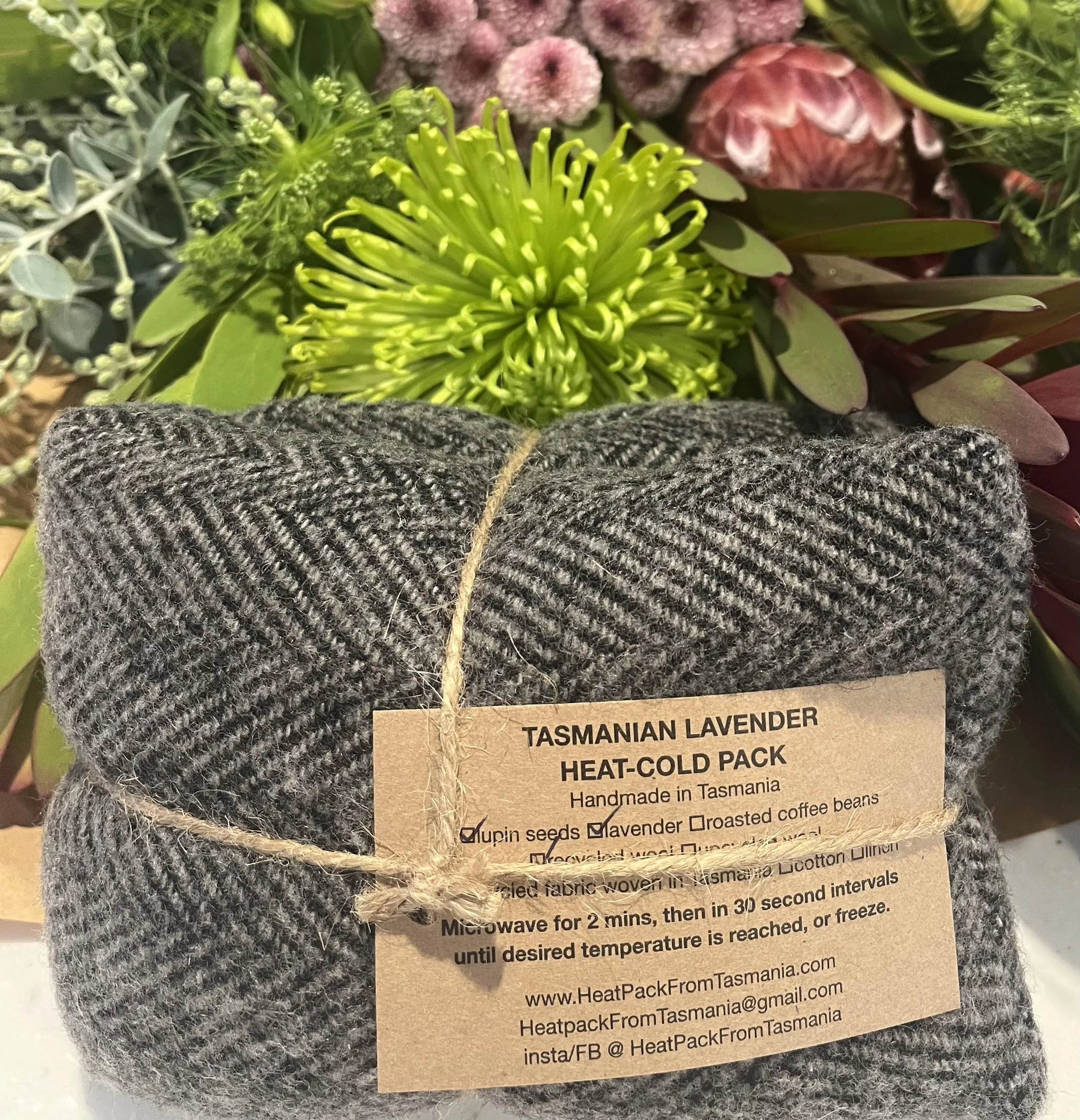 Eco-friendly recycled Wool Heat-Cold Packs, wheat free & aromatherapy ...