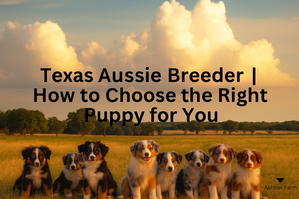 Texas Aussie Breeder | How to Choose the Right Puppy