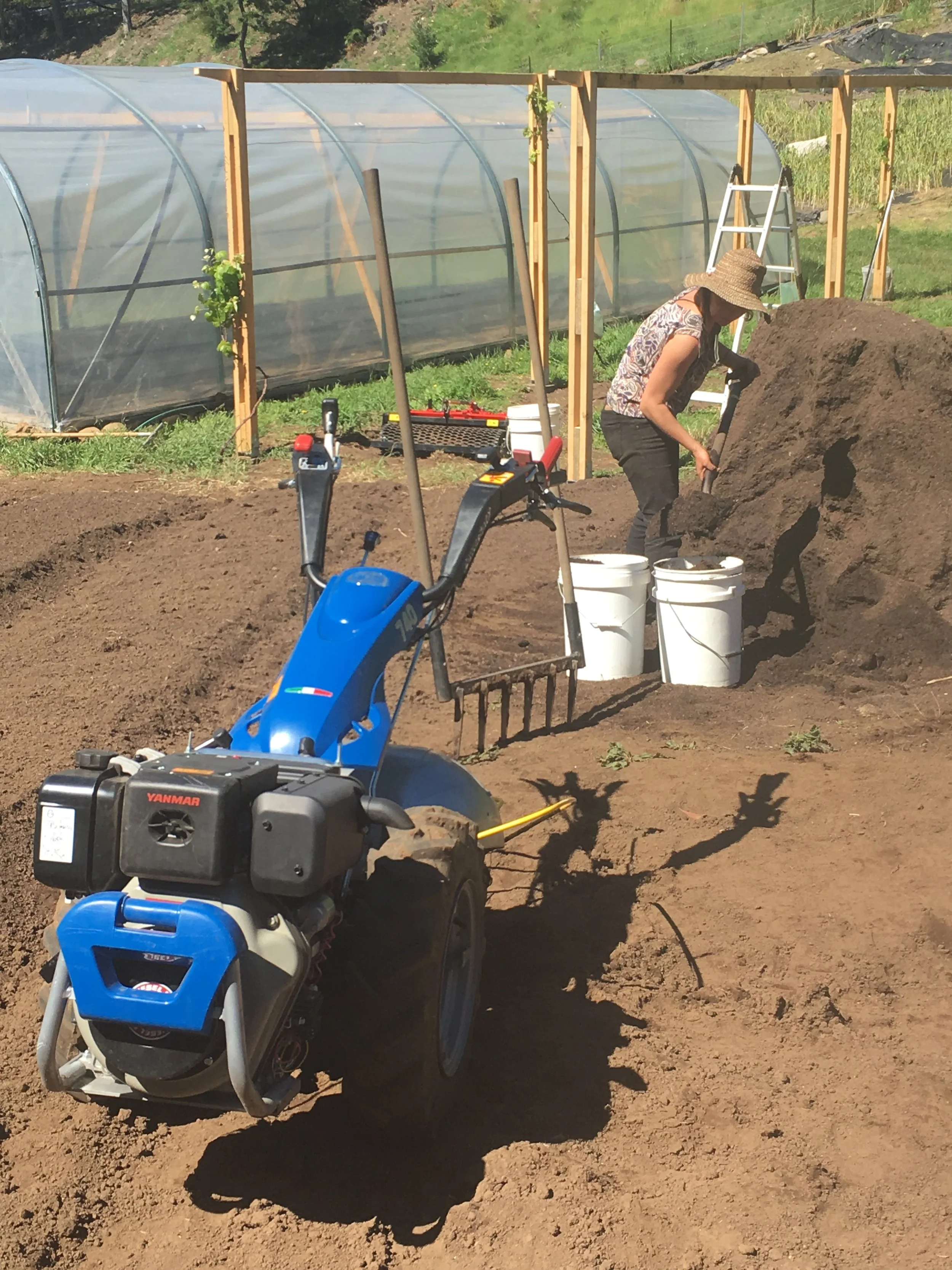 BCS WALK BEHIND TRACTORS — Longley Organic Farm