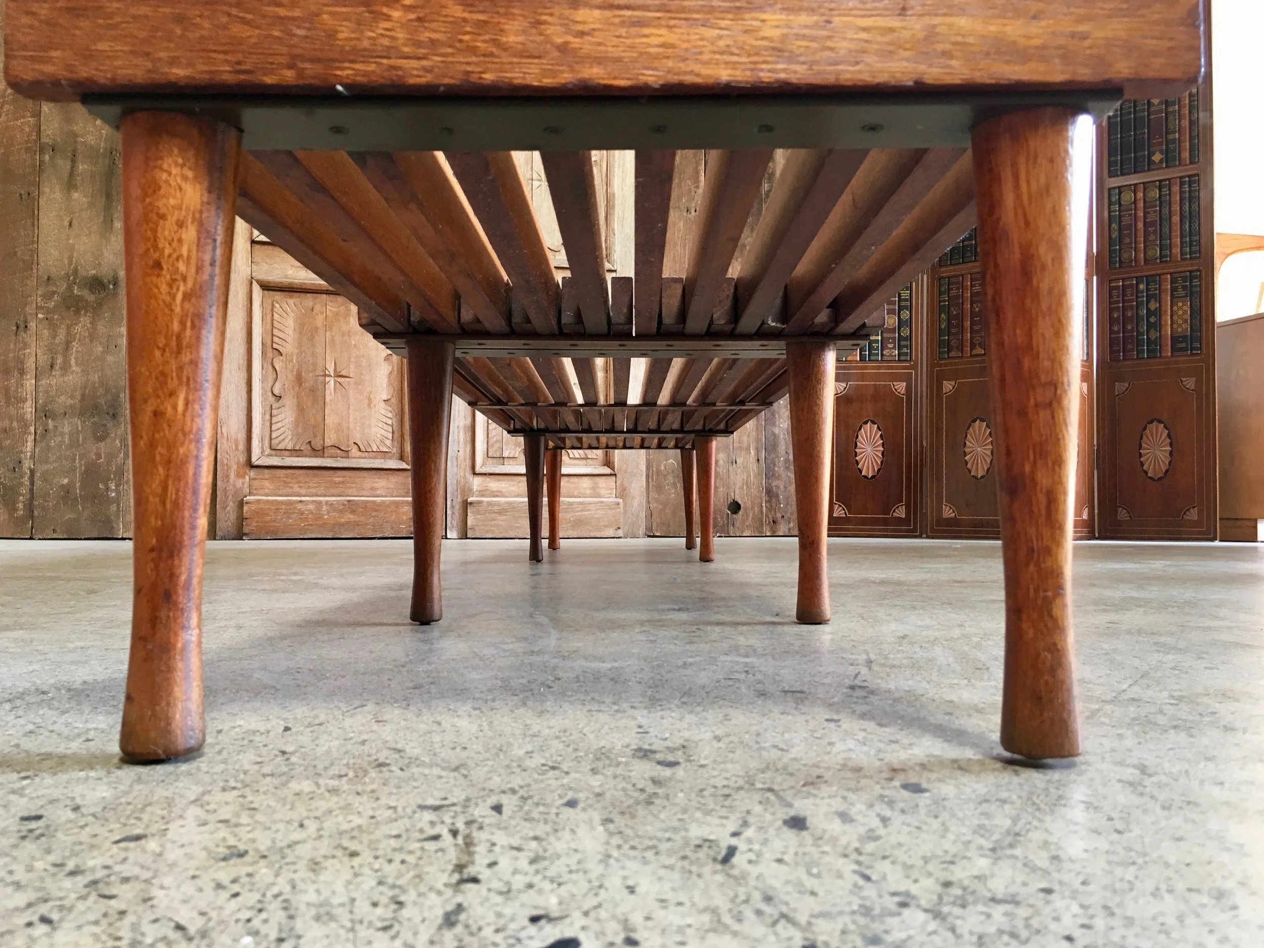 Brown-Saltman Mid-Century Modern Expandable Slat Bench — Kubisak Modern ...