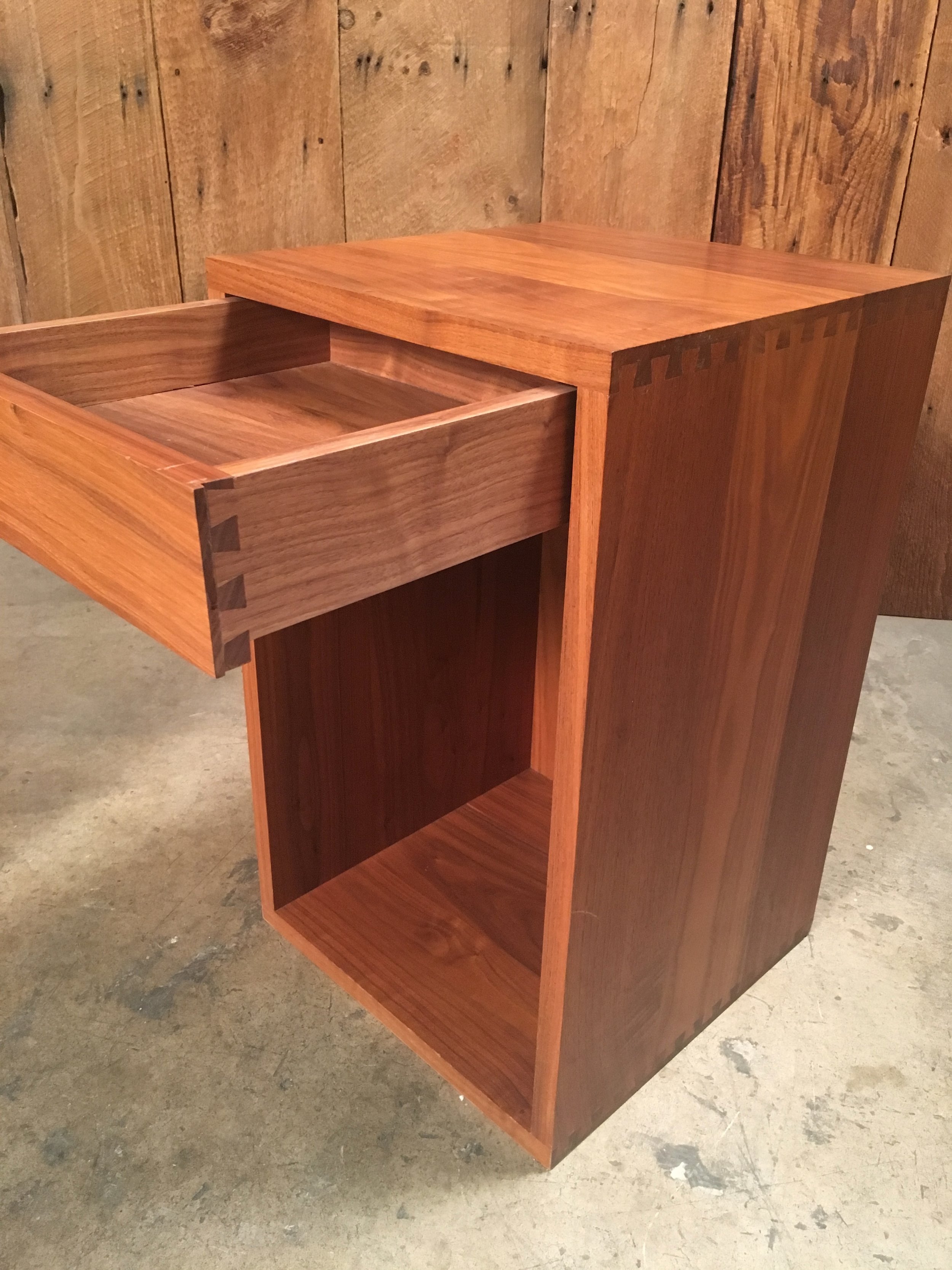 20th Century Modern Solid Walnut Nightstands - a Pair — Kubisak Modern ...
