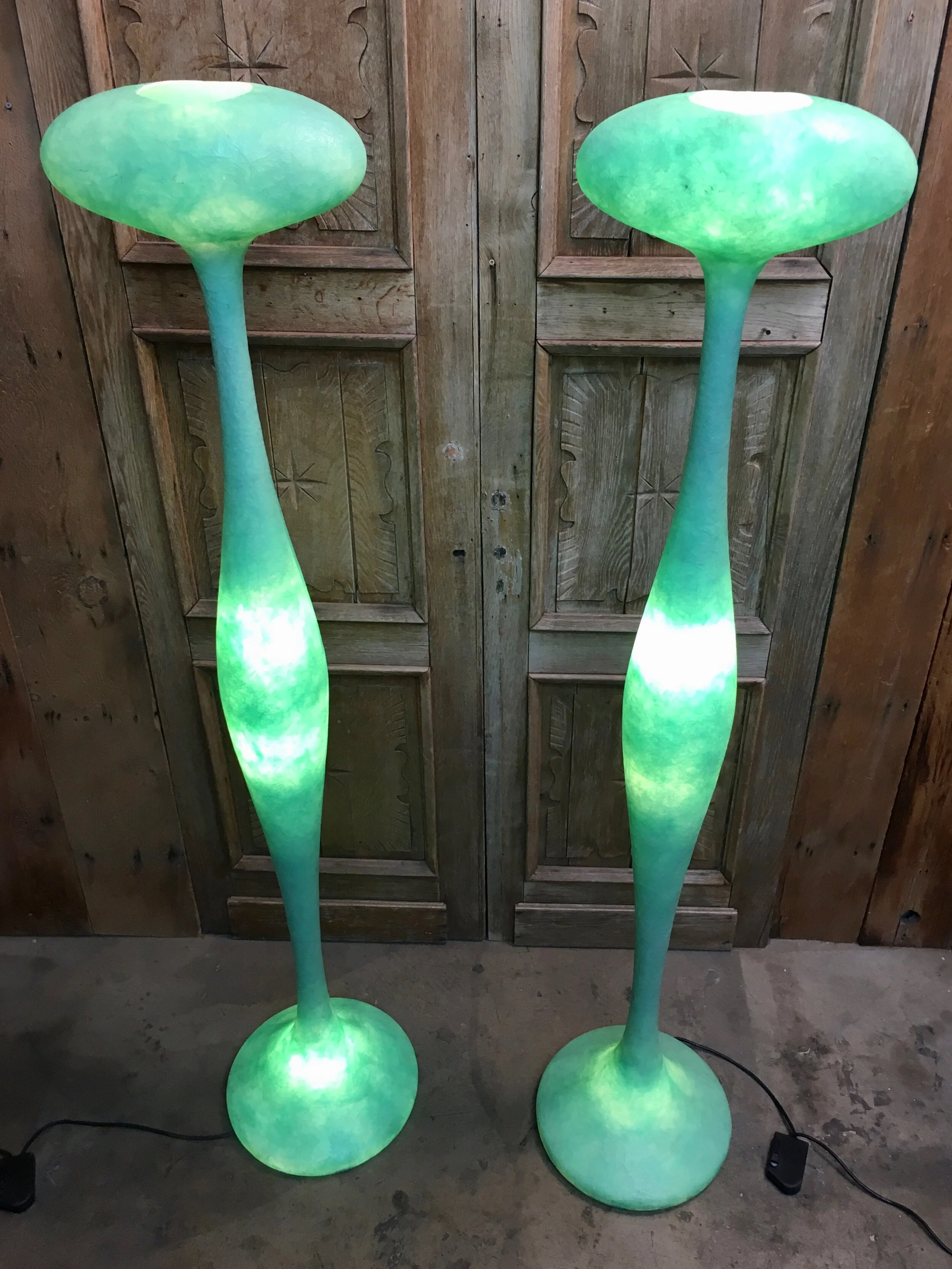 Guglielmo Berchicci ETA Fiberglass Floor Lamps — Kubisak Modern Design