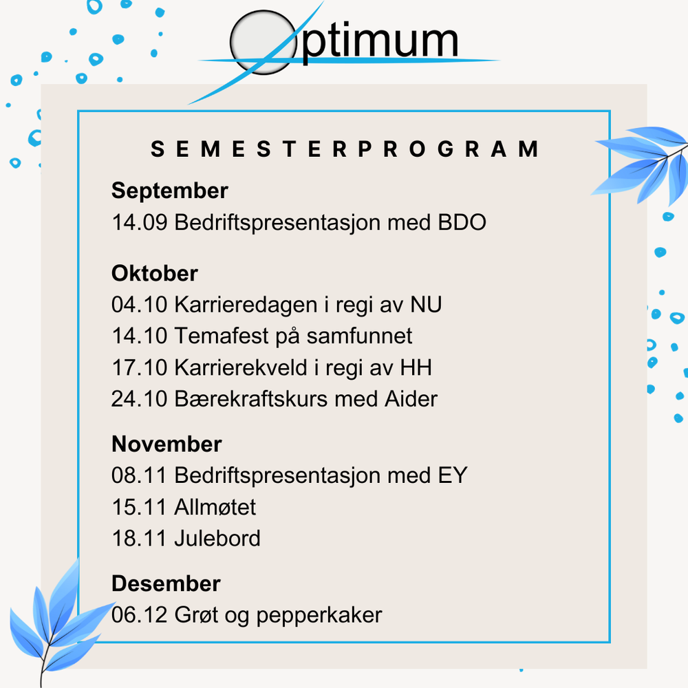 Semesterplan — Optimum NMBU
