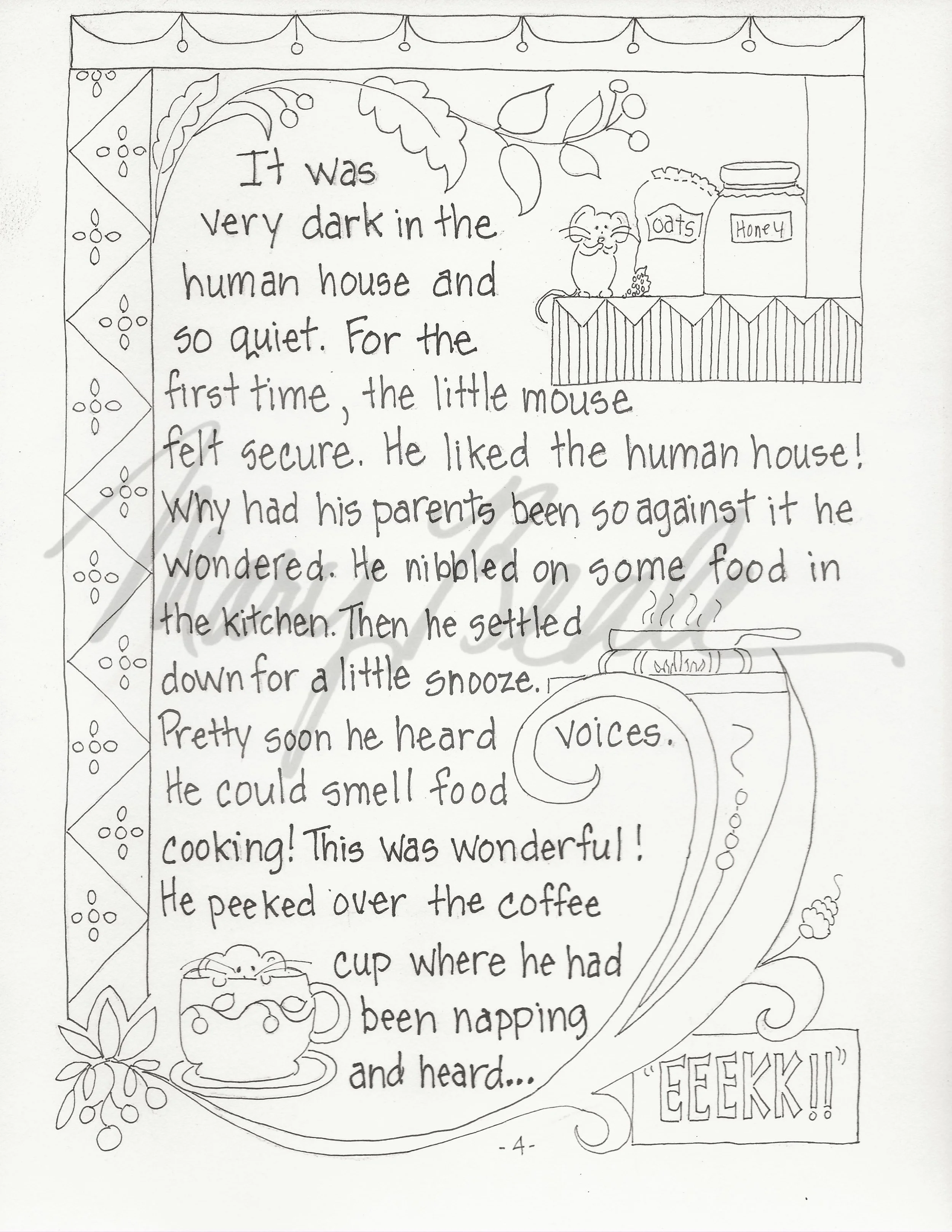 The Mouse House Coloring Pages — Mary Beale