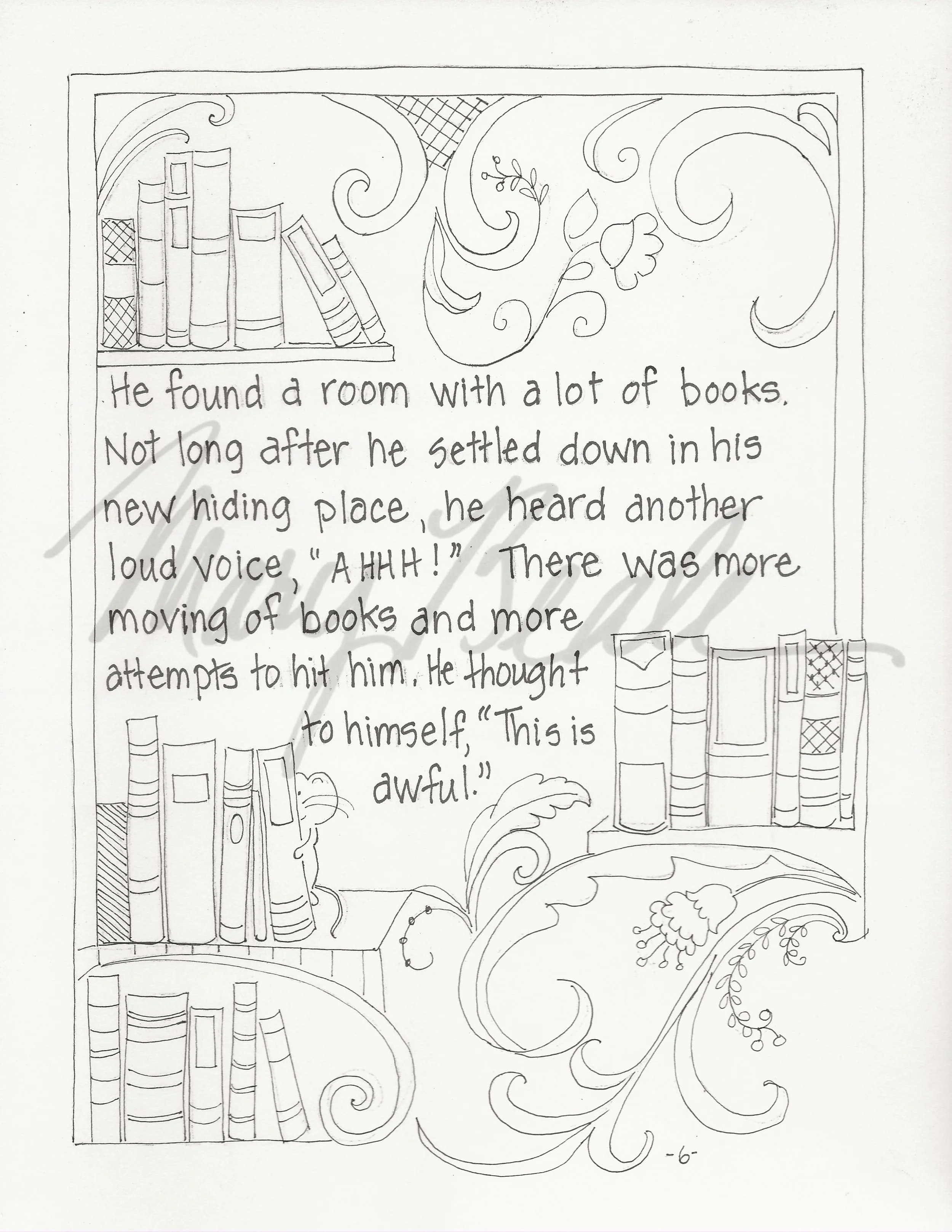 The Mouse House Coloring Pages — Mary Beale