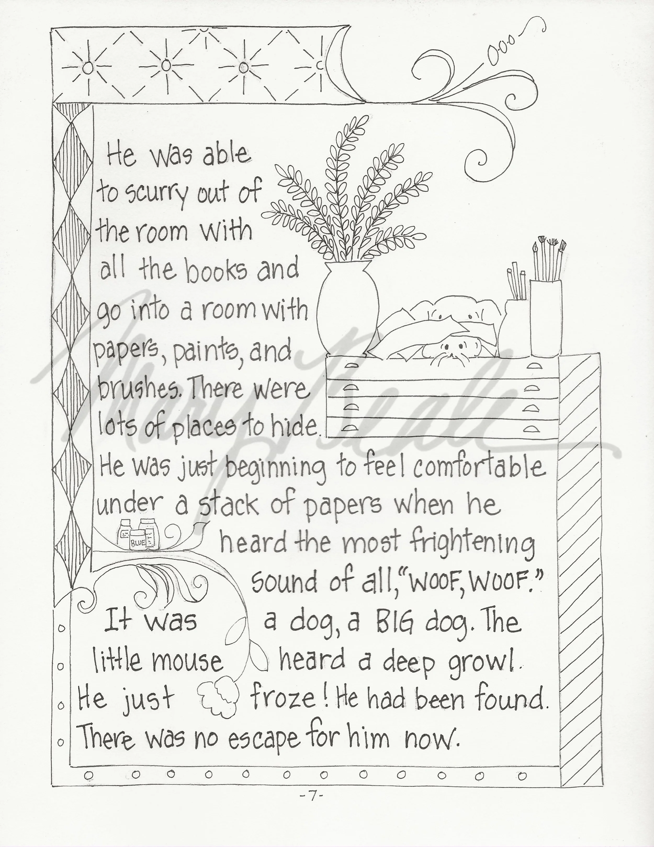 The Mouse House Coloring Pages — Mary Beale