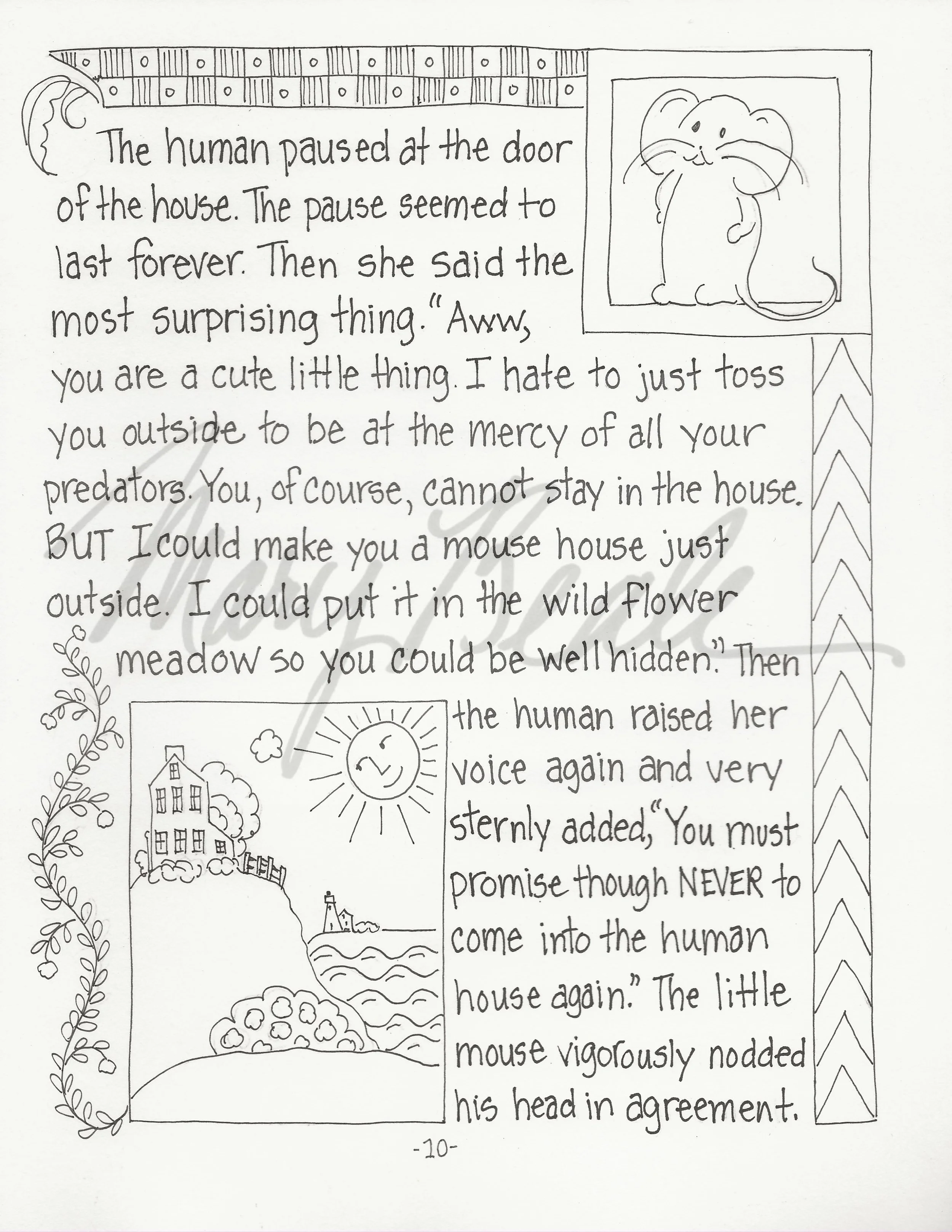 The Mouse House Coloring Pages — Mary Beale