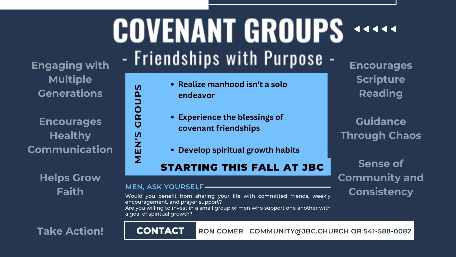 Covenant Groups — Jefferson Baptist Church | Jefferson, OR