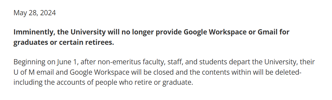 UMD Ends Emails For Life Program — The Bark