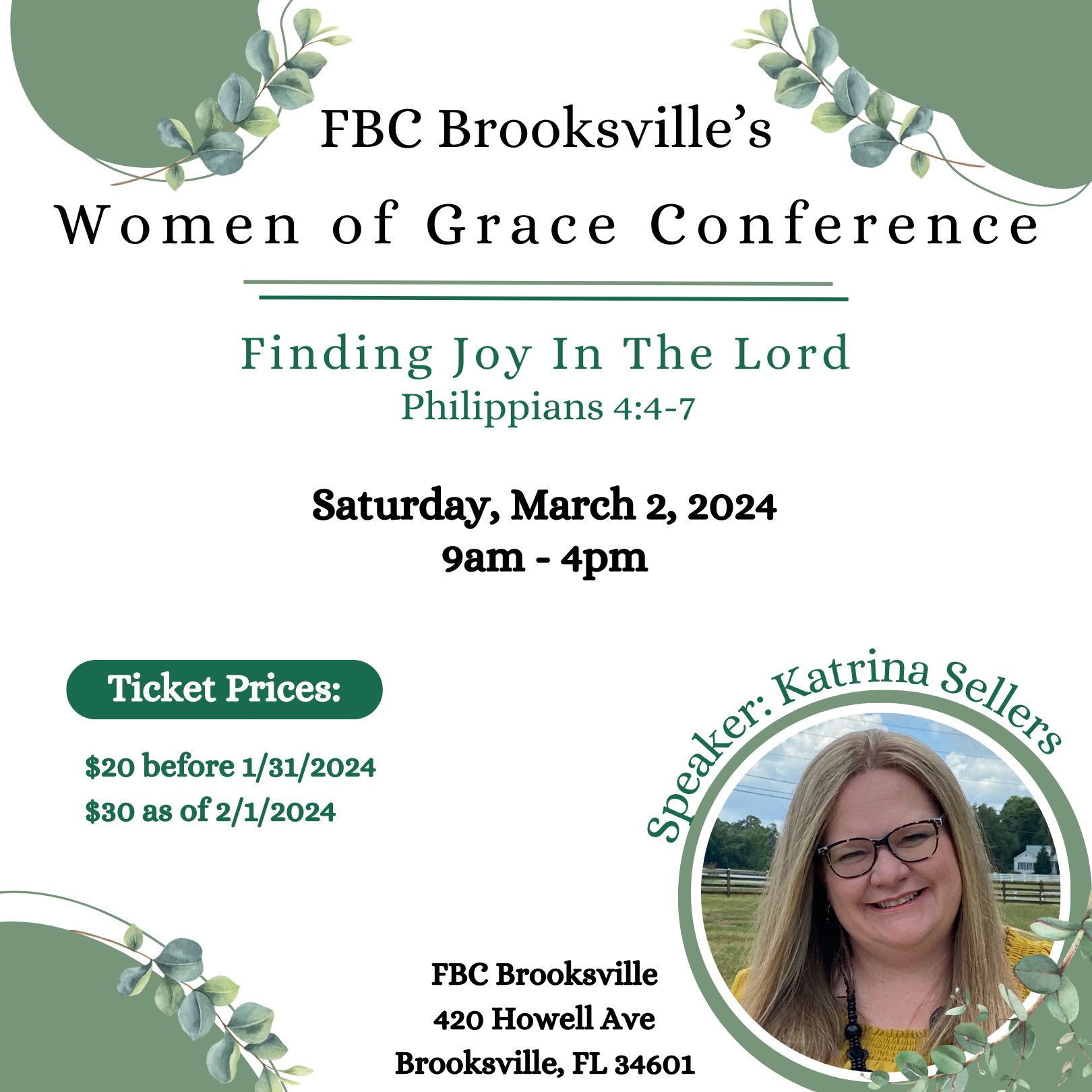 Women of Grace Conference — First Baptist Brooksville
