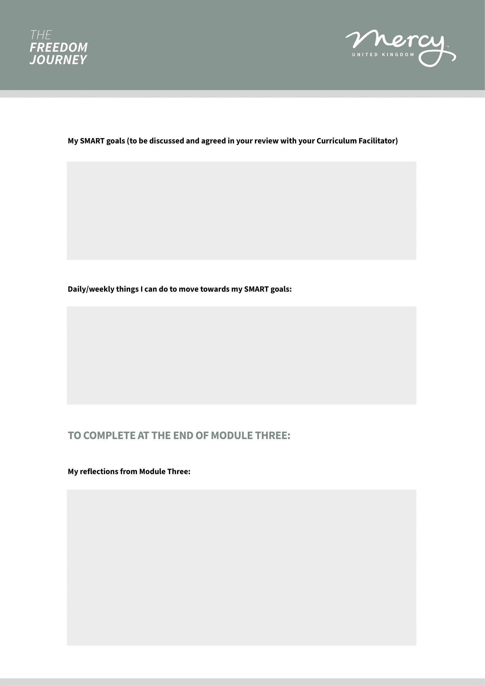 Module 3 Review Form — Mercy UK