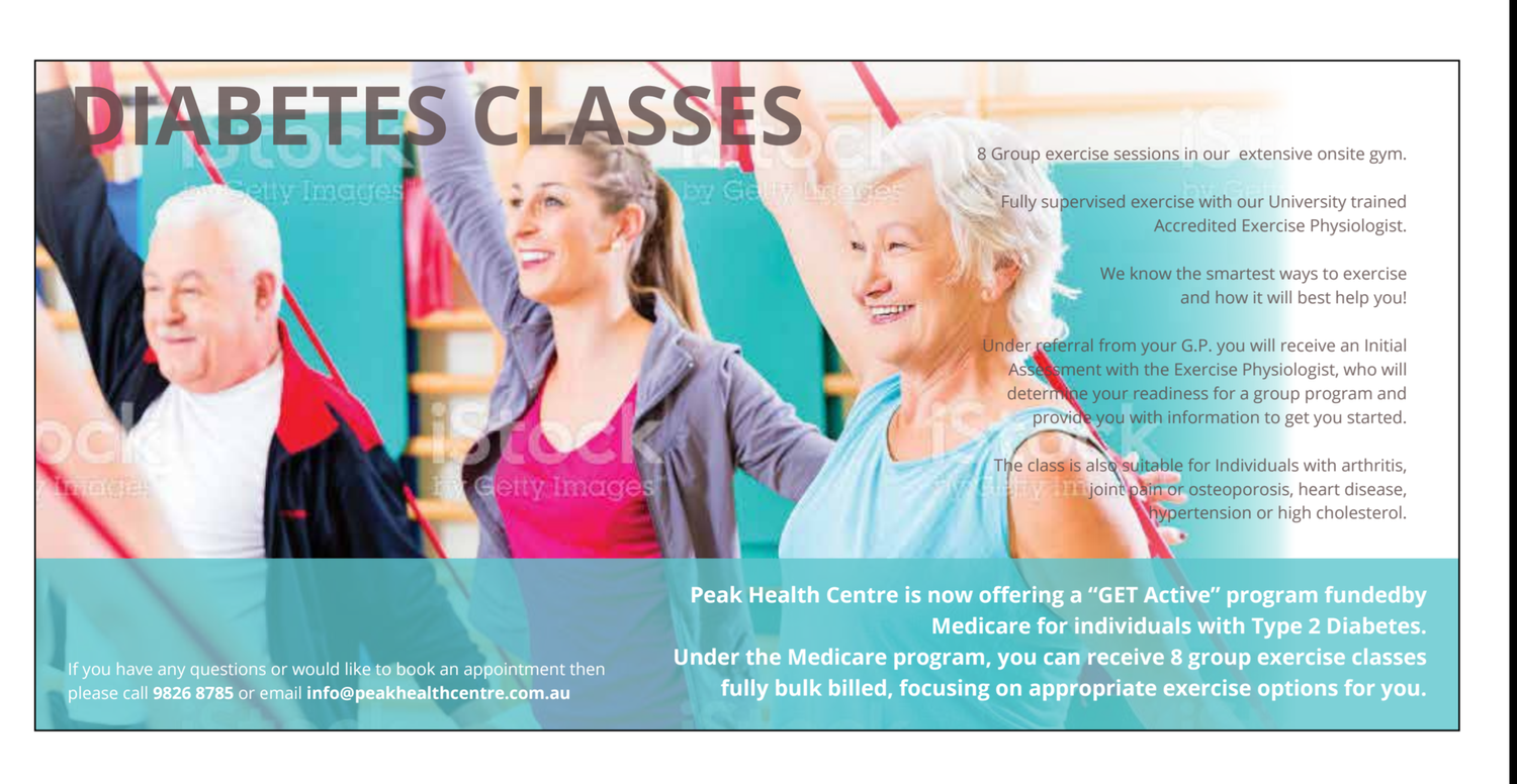 Diabetes Classes — Peak Health Centre