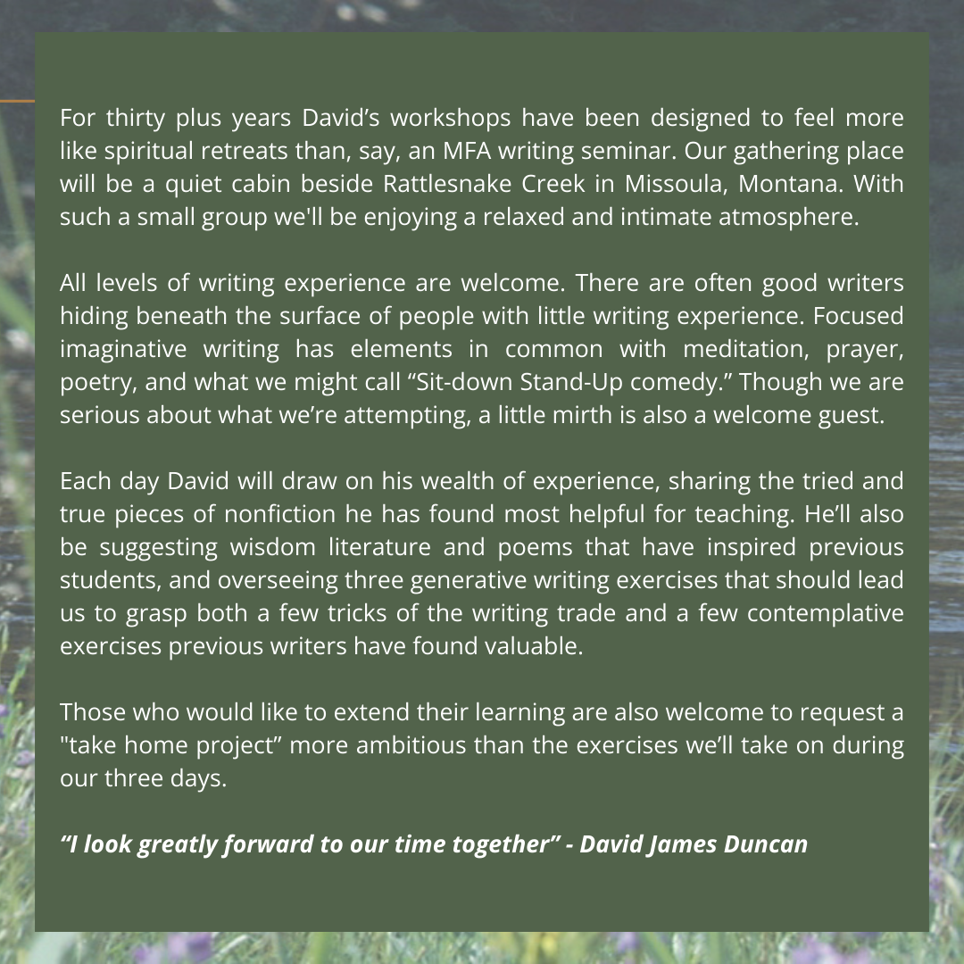 Retreats — David James Duncan