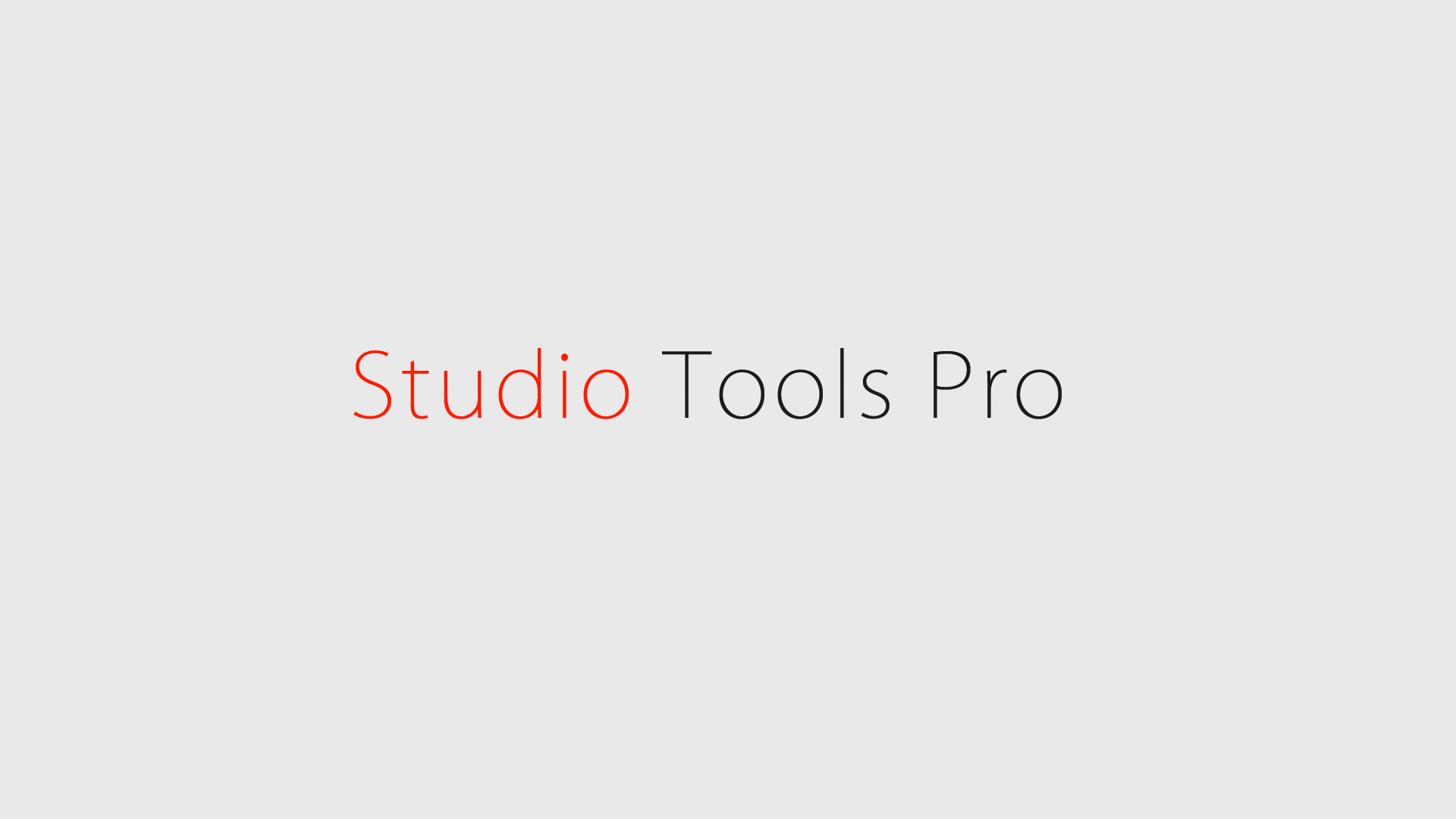 Studio Tools Pro
