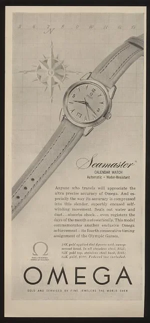 A Breakthrough For Omega: The 1951 Omega Seamaster reference 2627 ...
