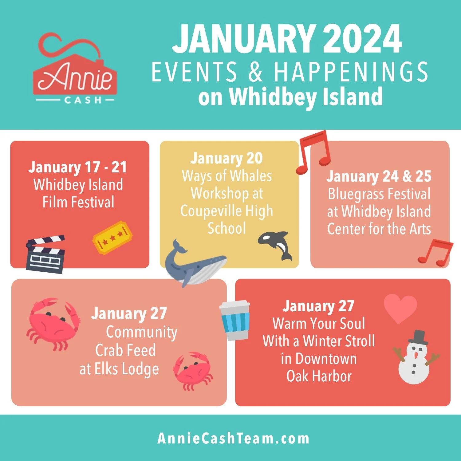 Things To Do on Whidbey Island in January 2024 — The Annie Cash Team