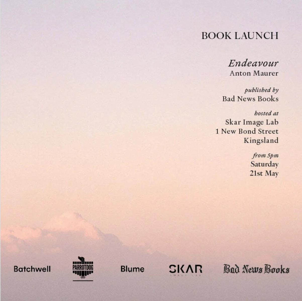 Endeavour book launch — PhotoForum