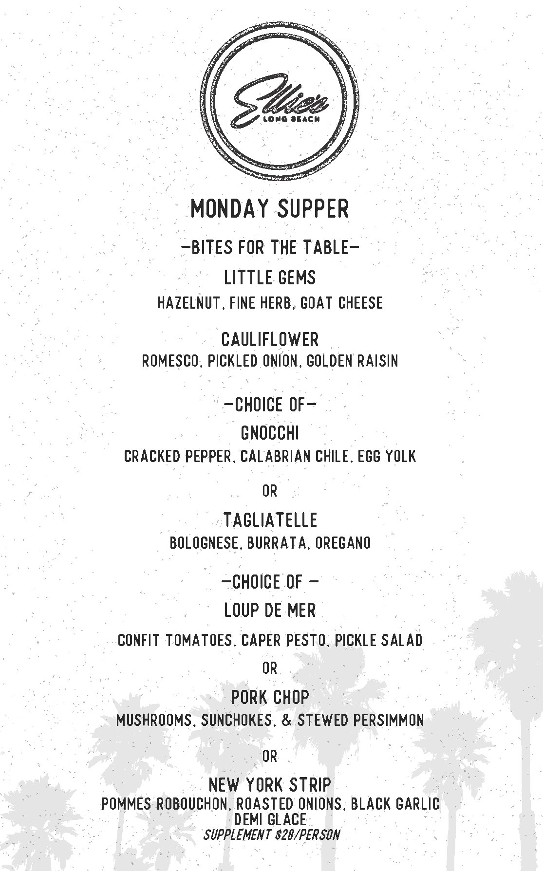 Monday Supper — Ellie's