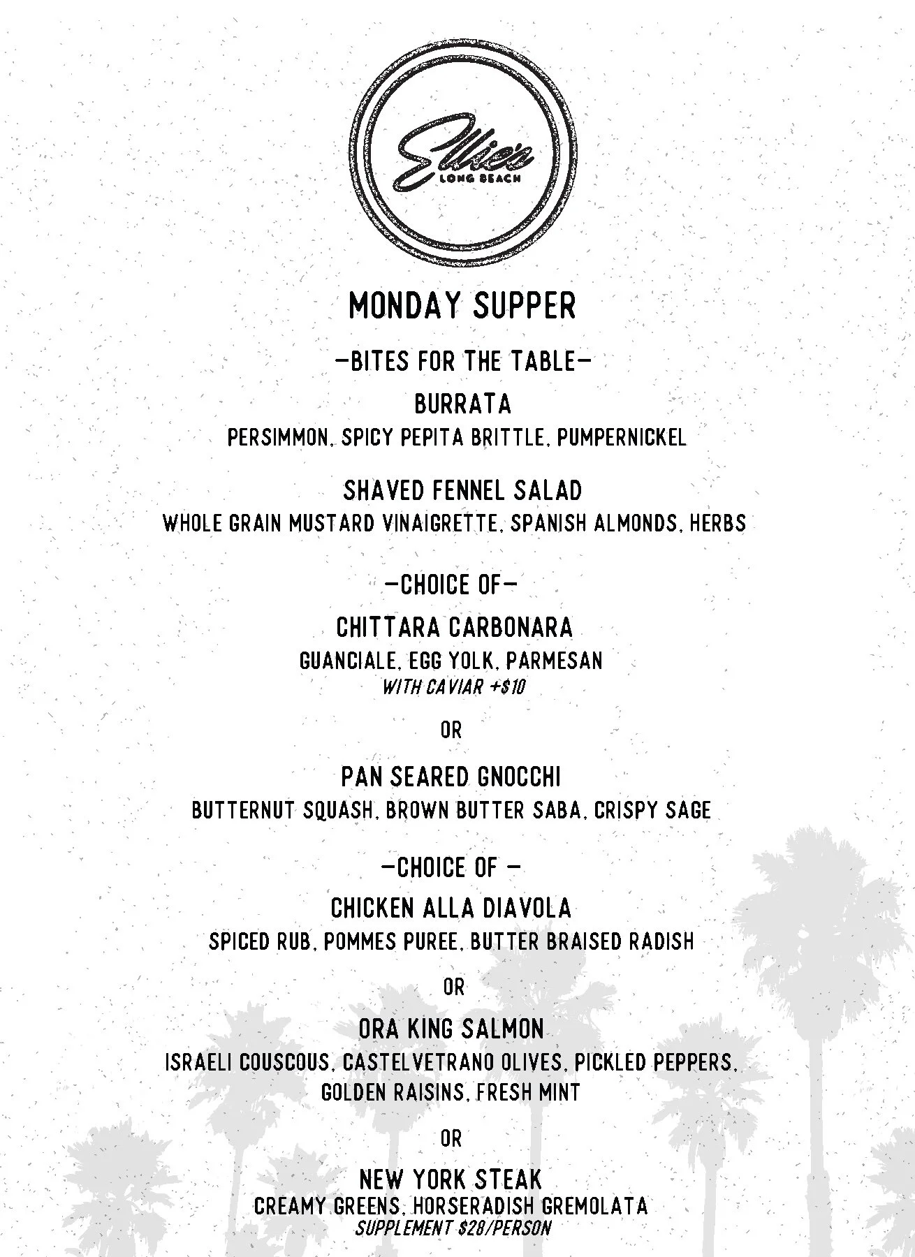 Monday Supper — Ellie's