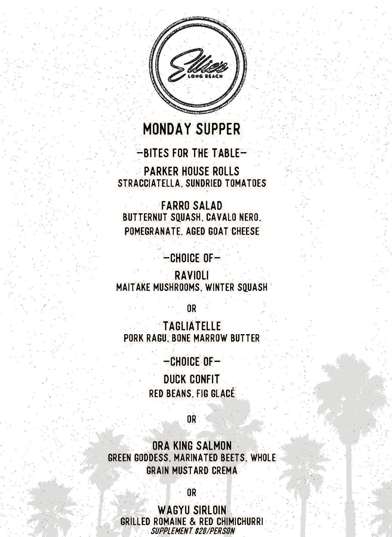 Monday Supper — Ellie's