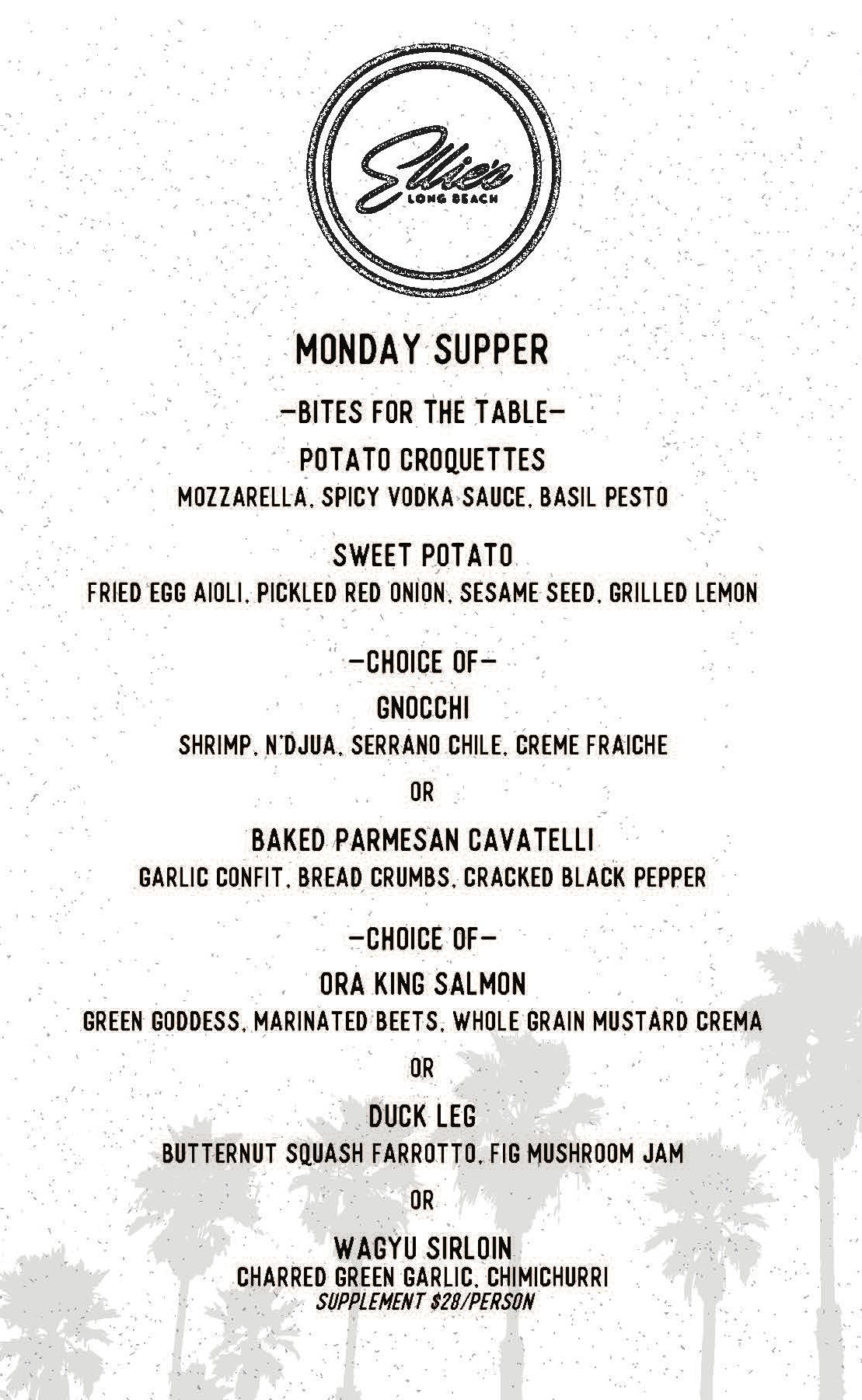 Monday Supper — Ellie's