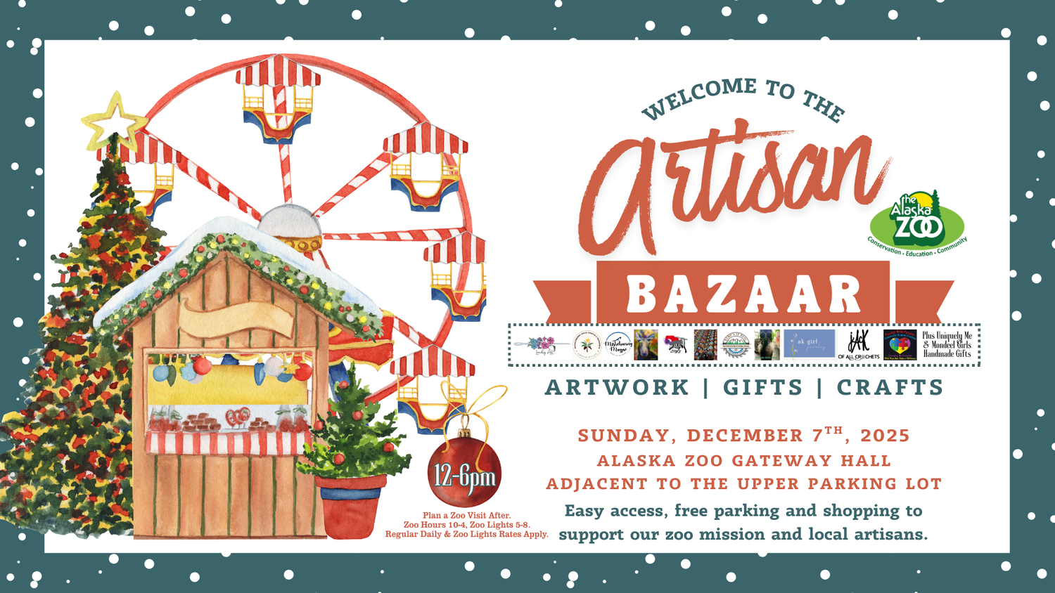 Artisan Bazaar in the Zoo Gateway Hall — The Alaska Zoo