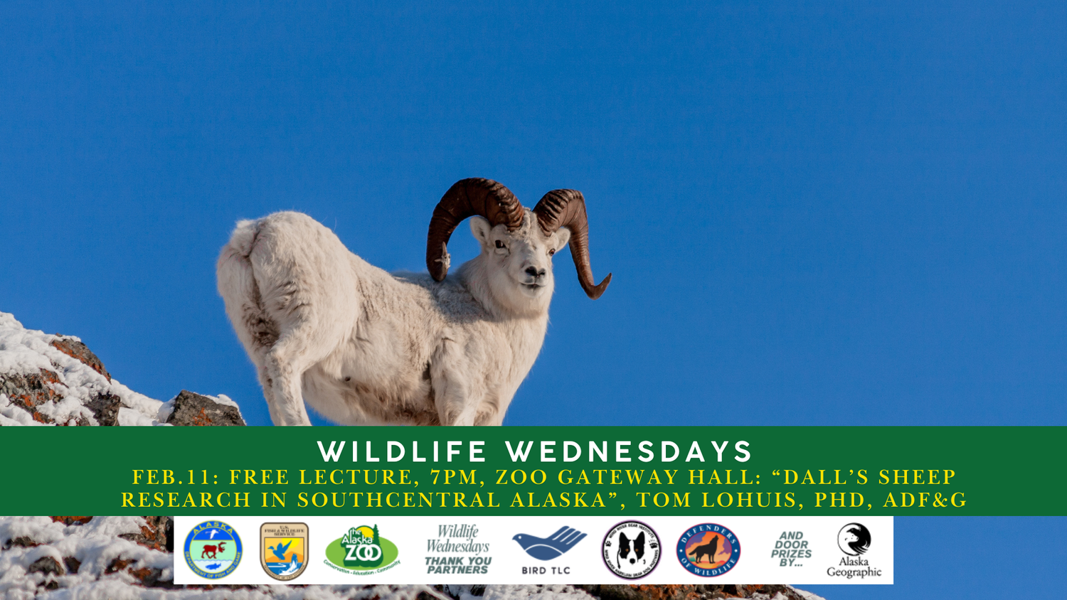 Wildlife Wednesdays FREE Lecture — The Alaska Zoo