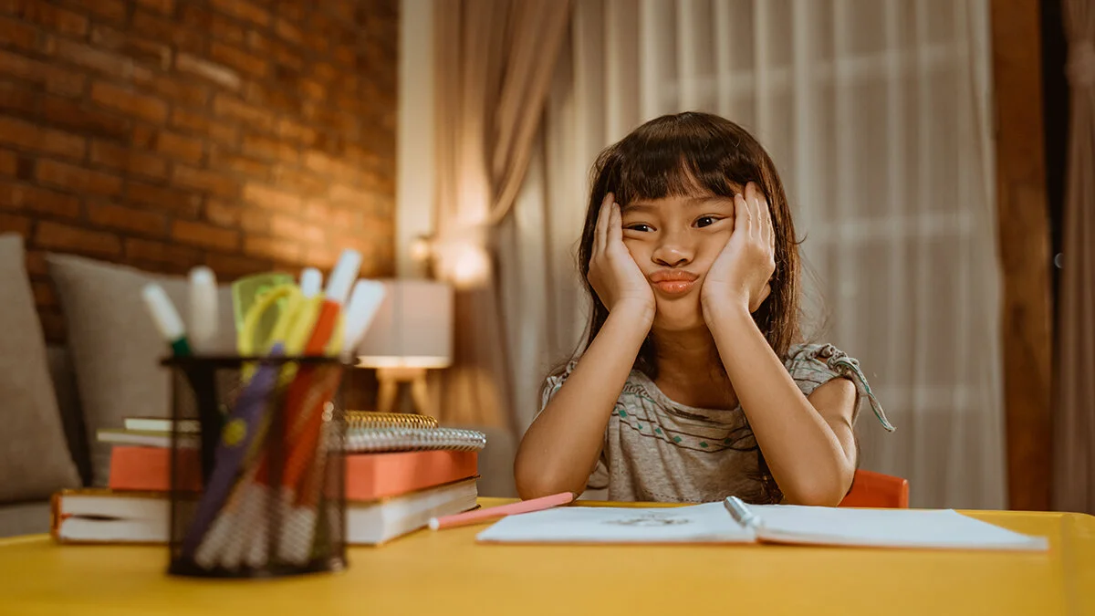 Person Doing Homework