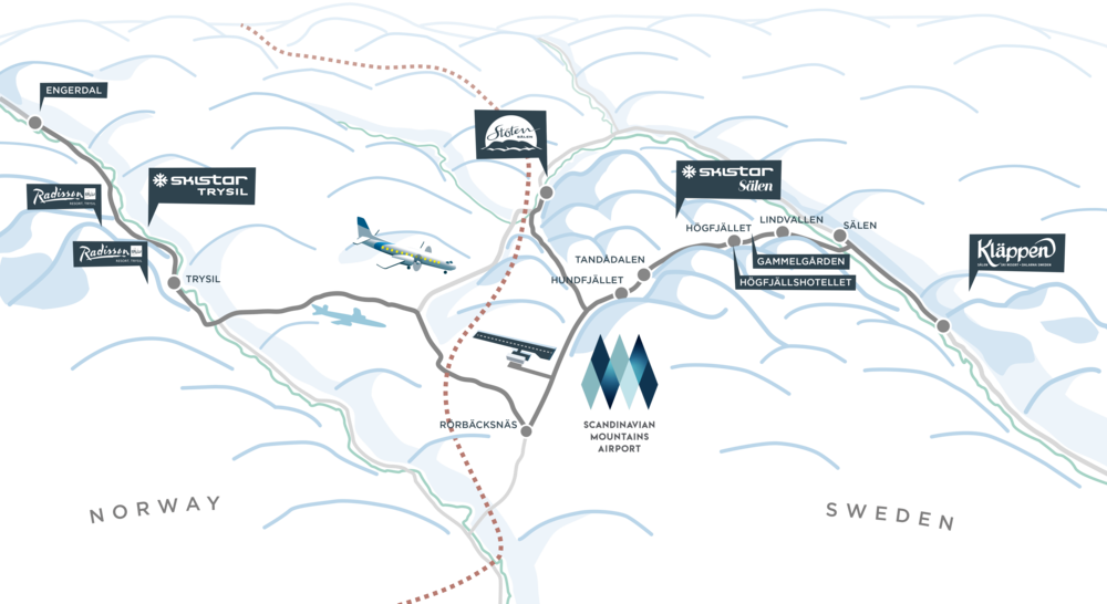 Fly to Salen — Sälens Högfjällshotell