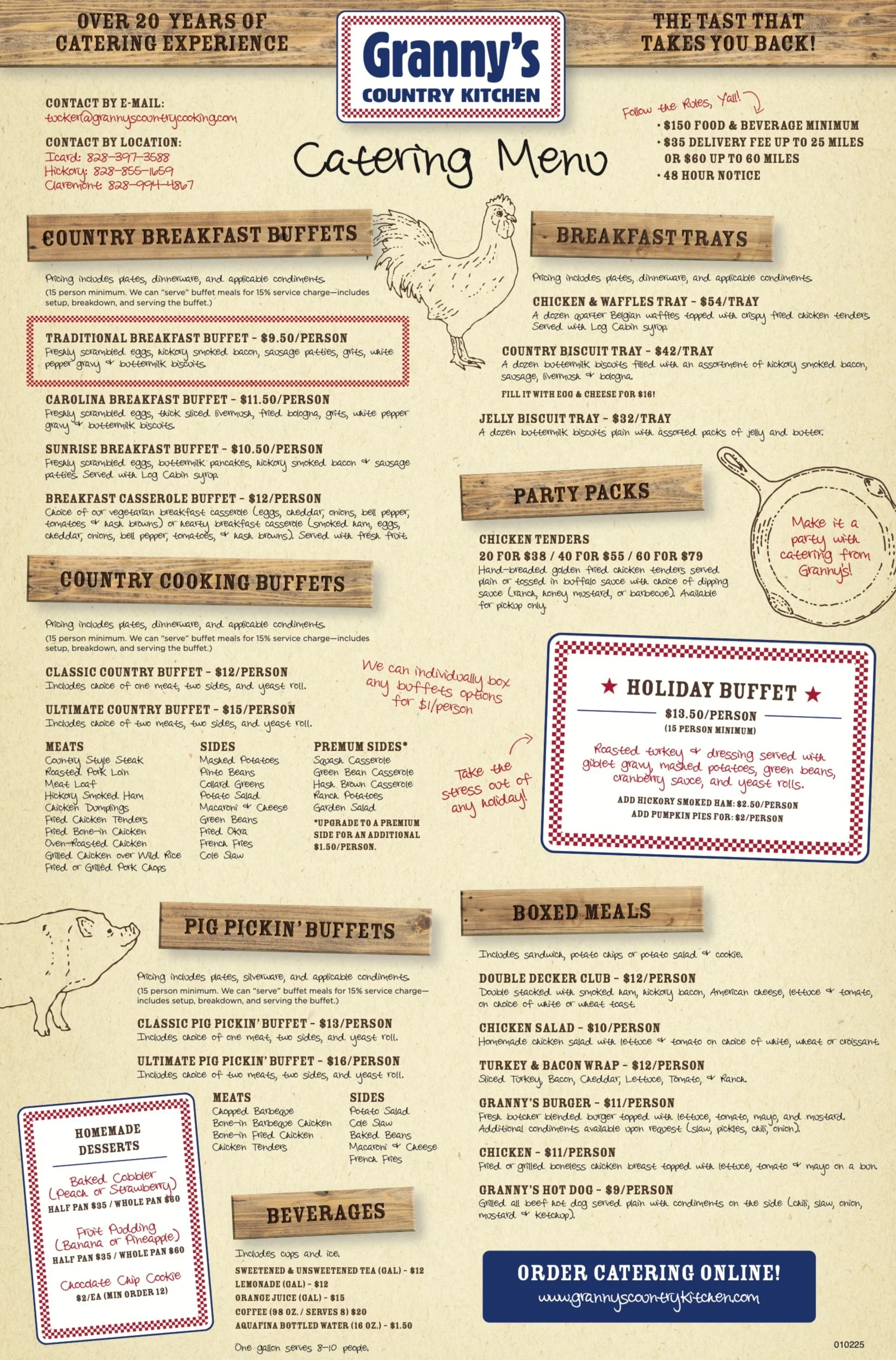 Catering — Granny's Country Kitchen