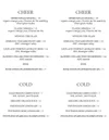 DINING MENU — Nourish Kitchen & Cafe