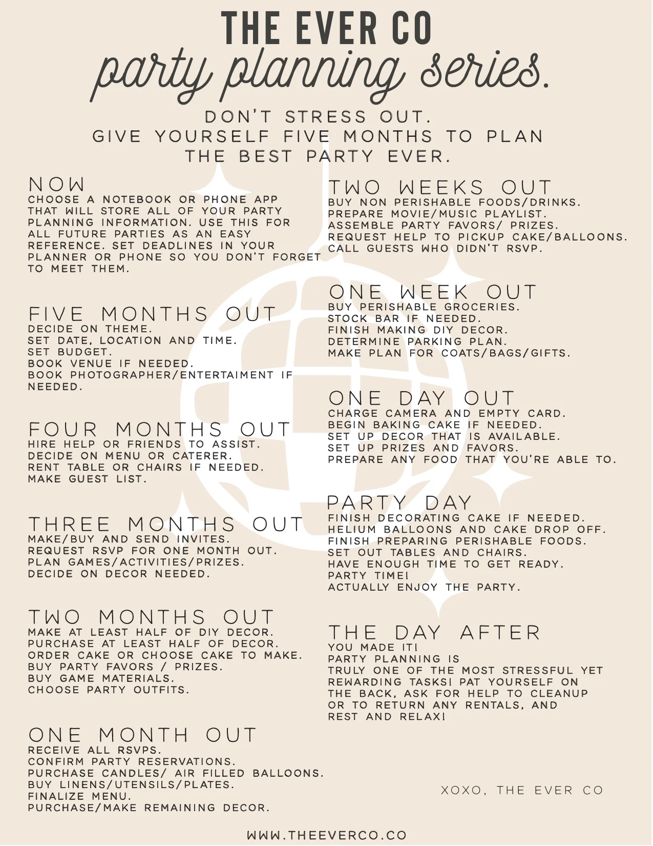 PARTY PLANNING STRATEGIES — The Ever Co