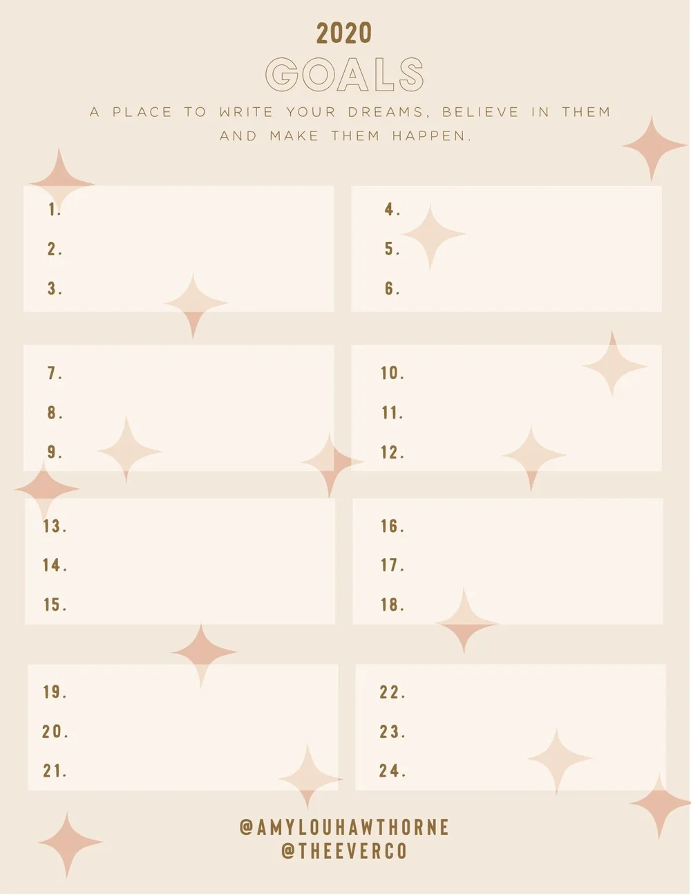 2020 GOALS + WORD OF THE YEAR — The Ever Co