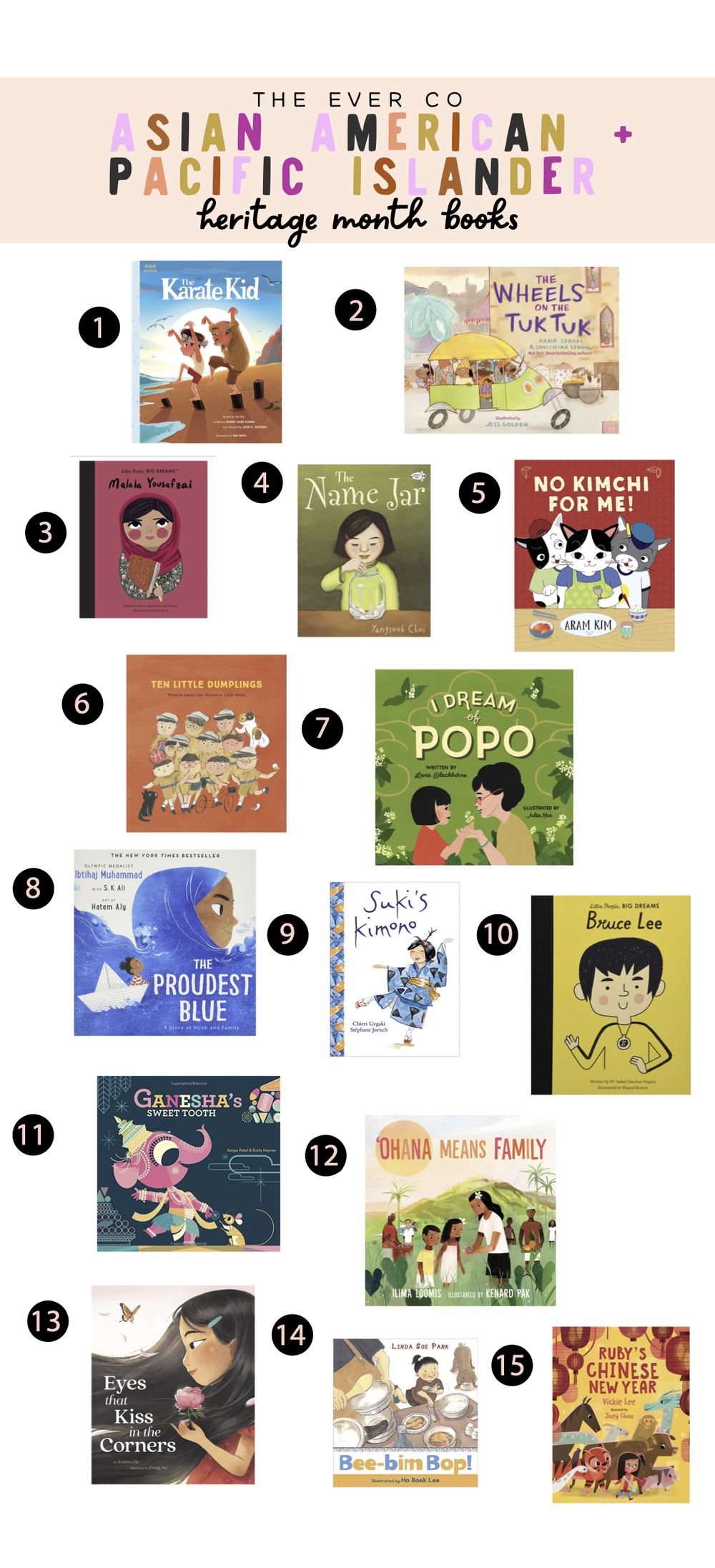 ASIAN AMERICAN PACIFIC ISLANDER HERITAGE MONTH BOOK WALL — The Ever Co