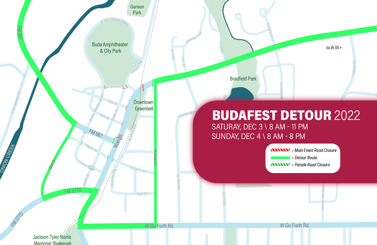 2023 Festival & Parking Map — Budafest 2023