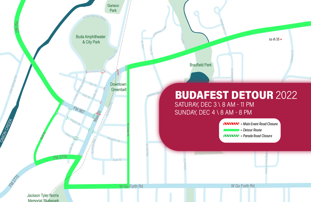 2023 Festival & Parking Map — Budafest 2023