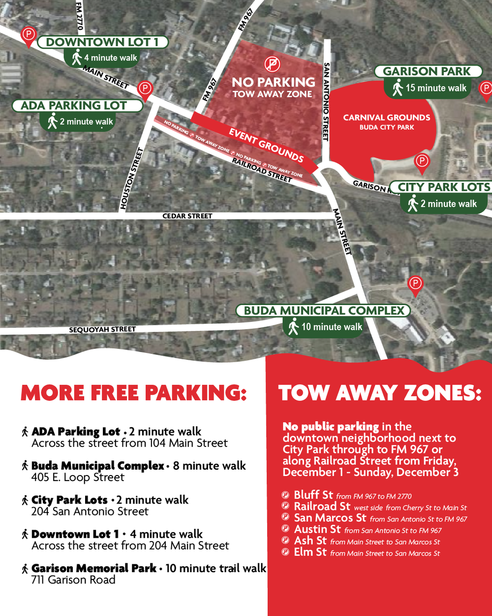 Festival & Parking Map — Budafest