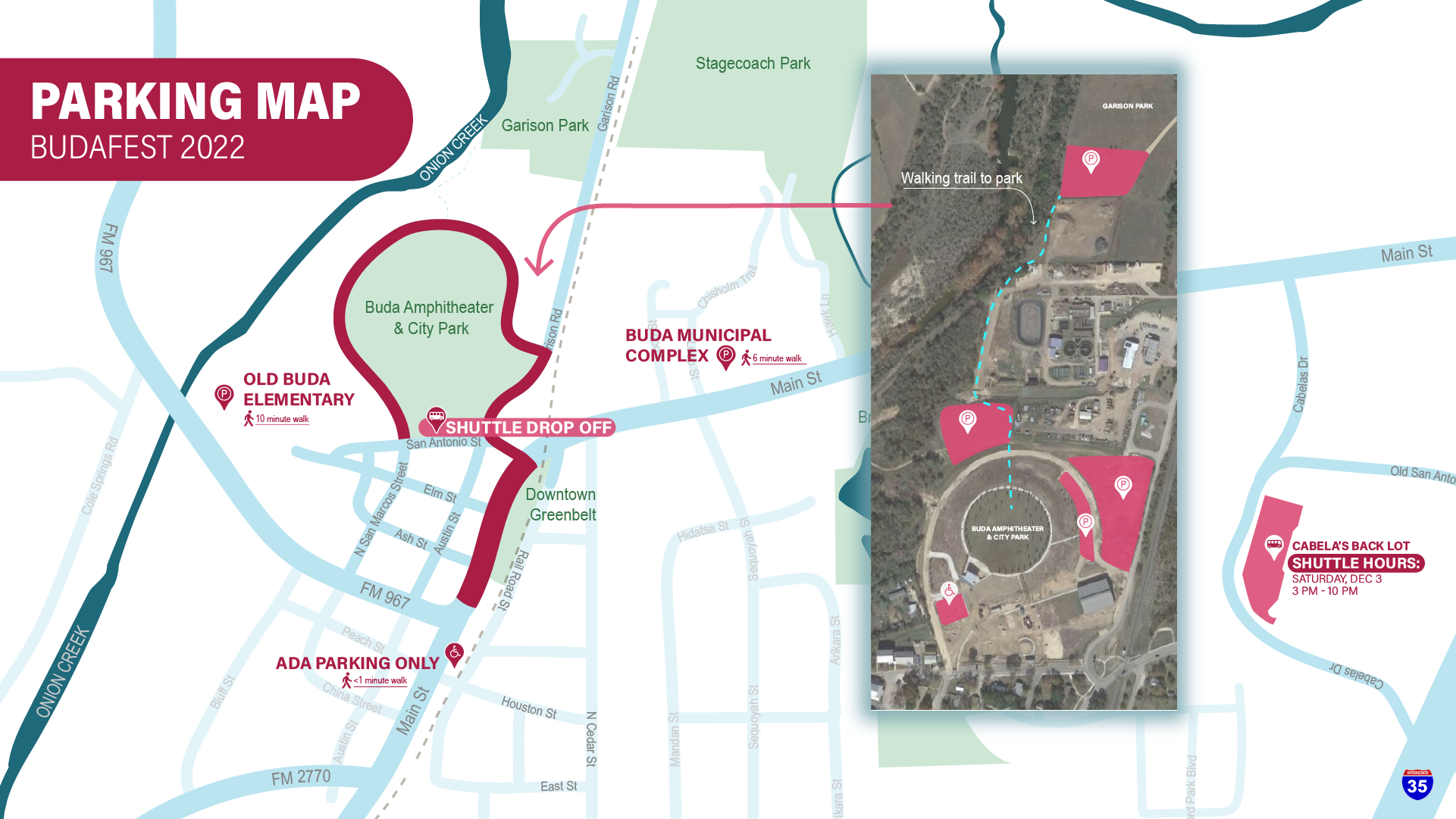 2023 Festival & Parking Map — Budafest 2023