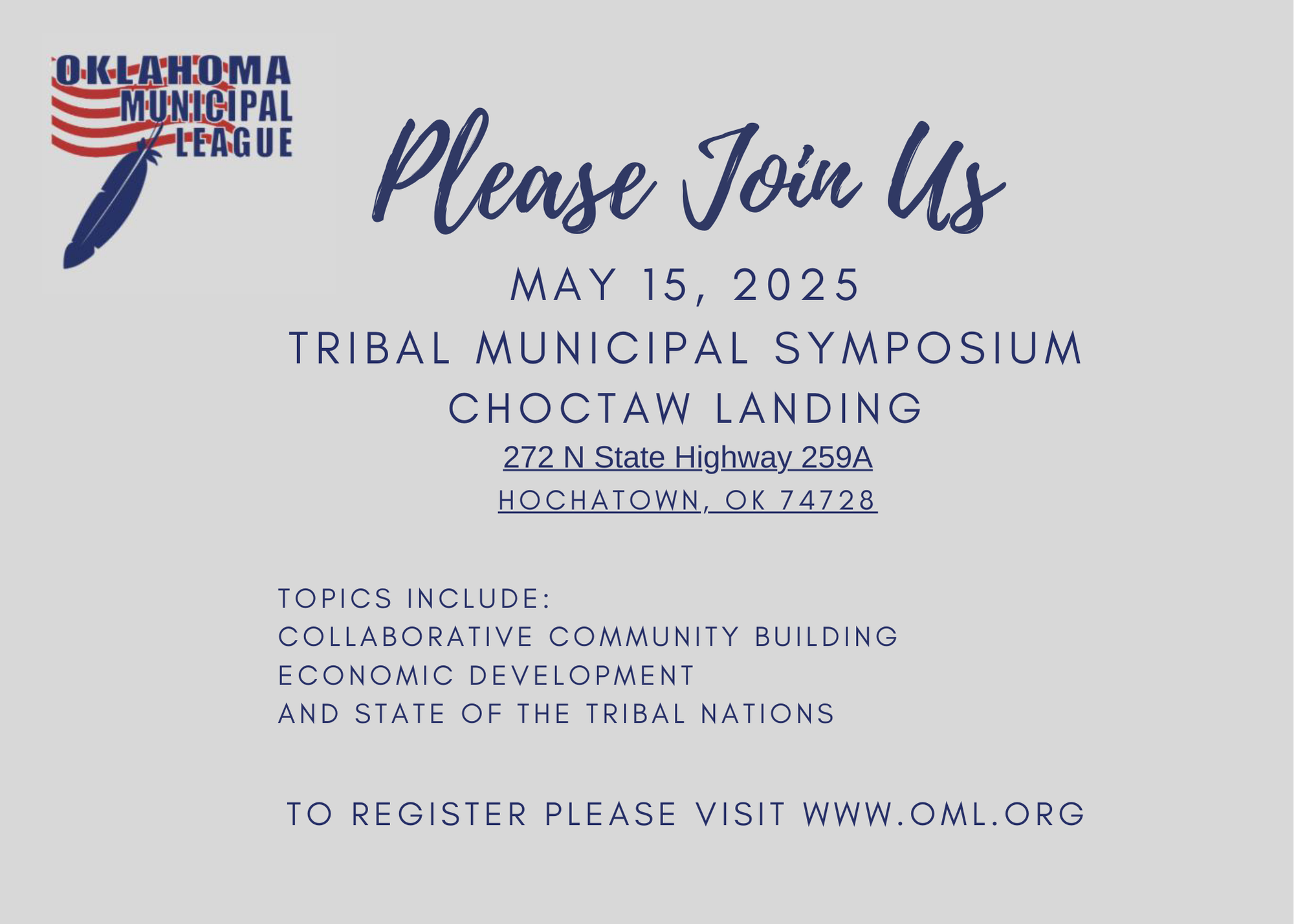 Tribal Municipal Symposium — Oklahoma Municipal League
