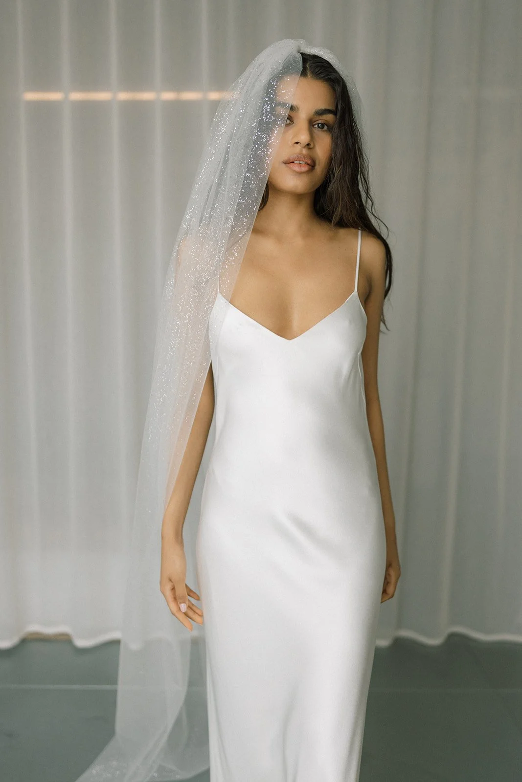 Minimal Juliet Cap Veil — Ann-Marie Faulkner