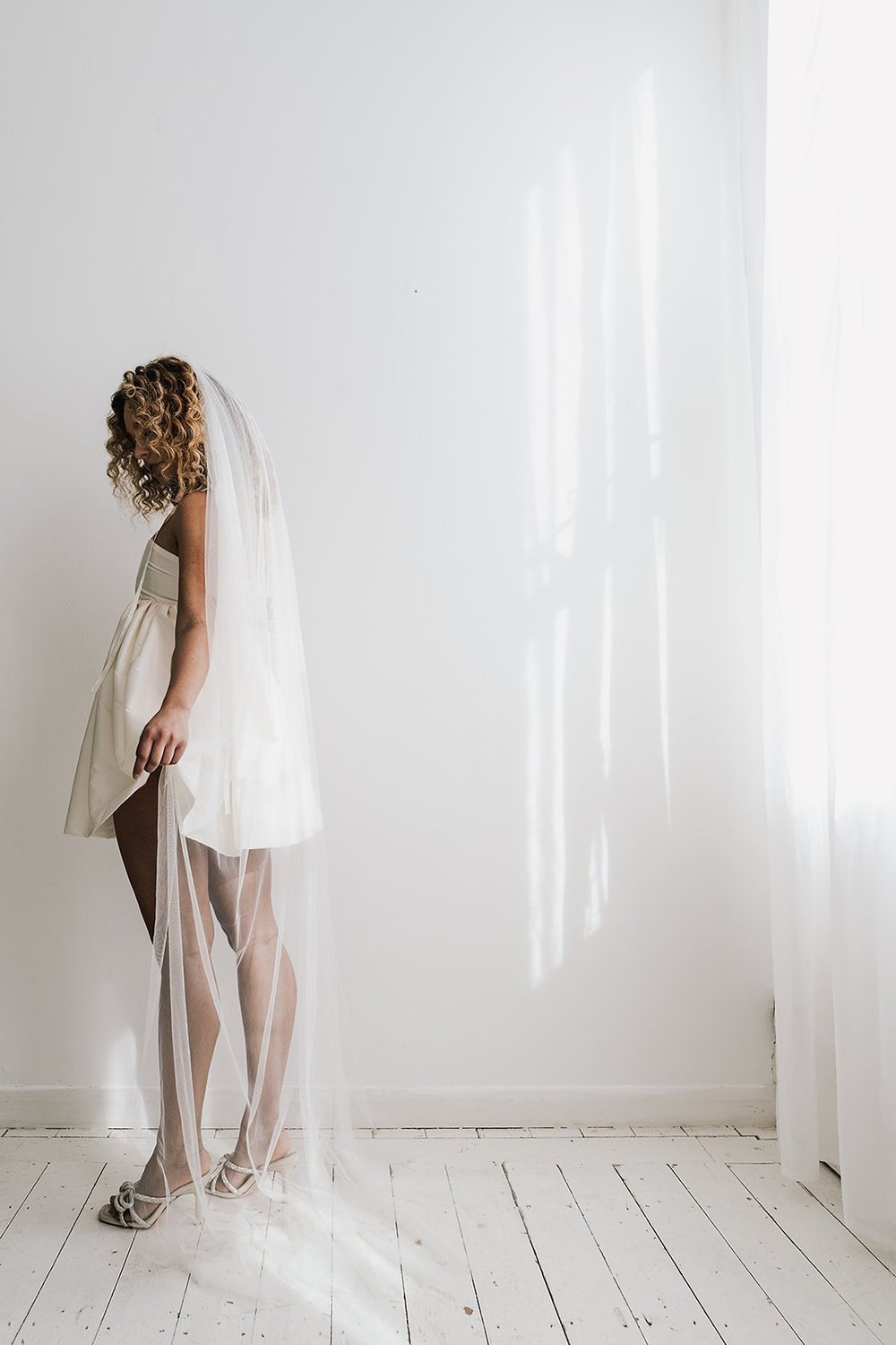 Yarrow embroidered veil — Ann-Marie Faulkner