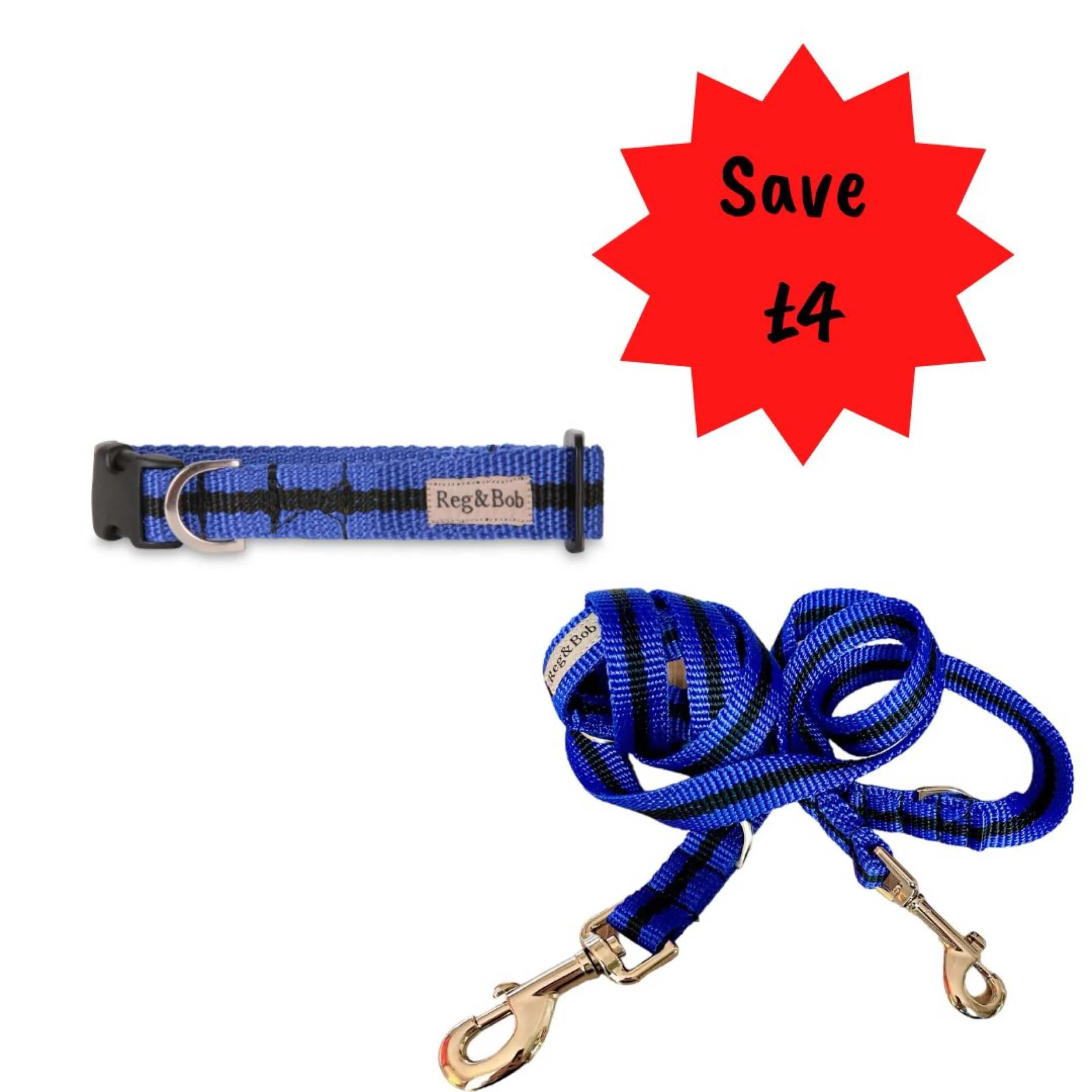STANDARD multi length lead & collar set - 7 colours — Reg&Bob
