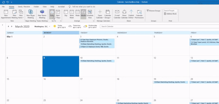 How to Use the Microsoft Outlook Calendar | Omega Computer Services