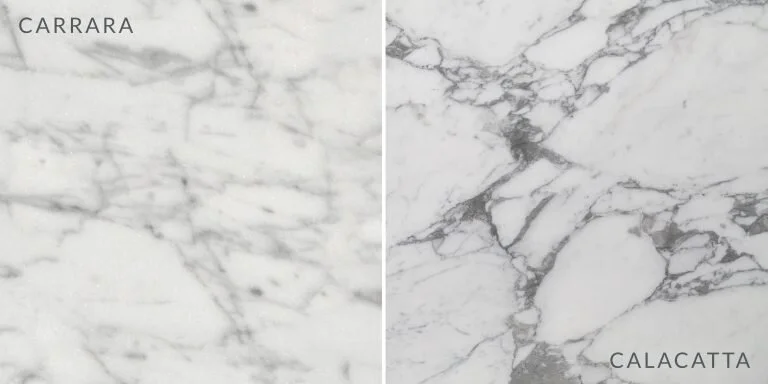 What's the difference between Calacatta and Carrara Marble? — LARFORMA