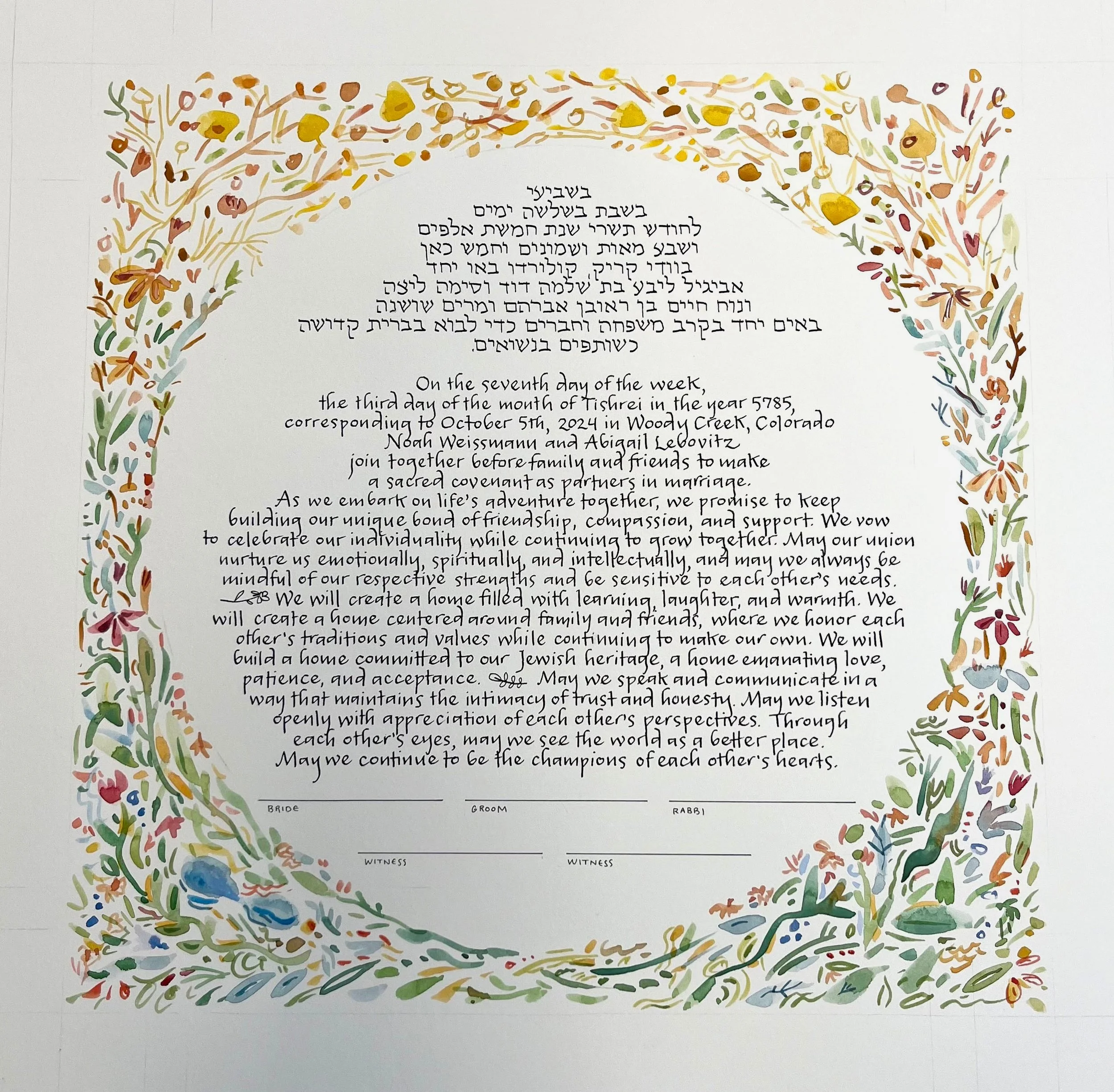 Custom Ketubahs — Ketubahs and Custom Art by Annie Aqua