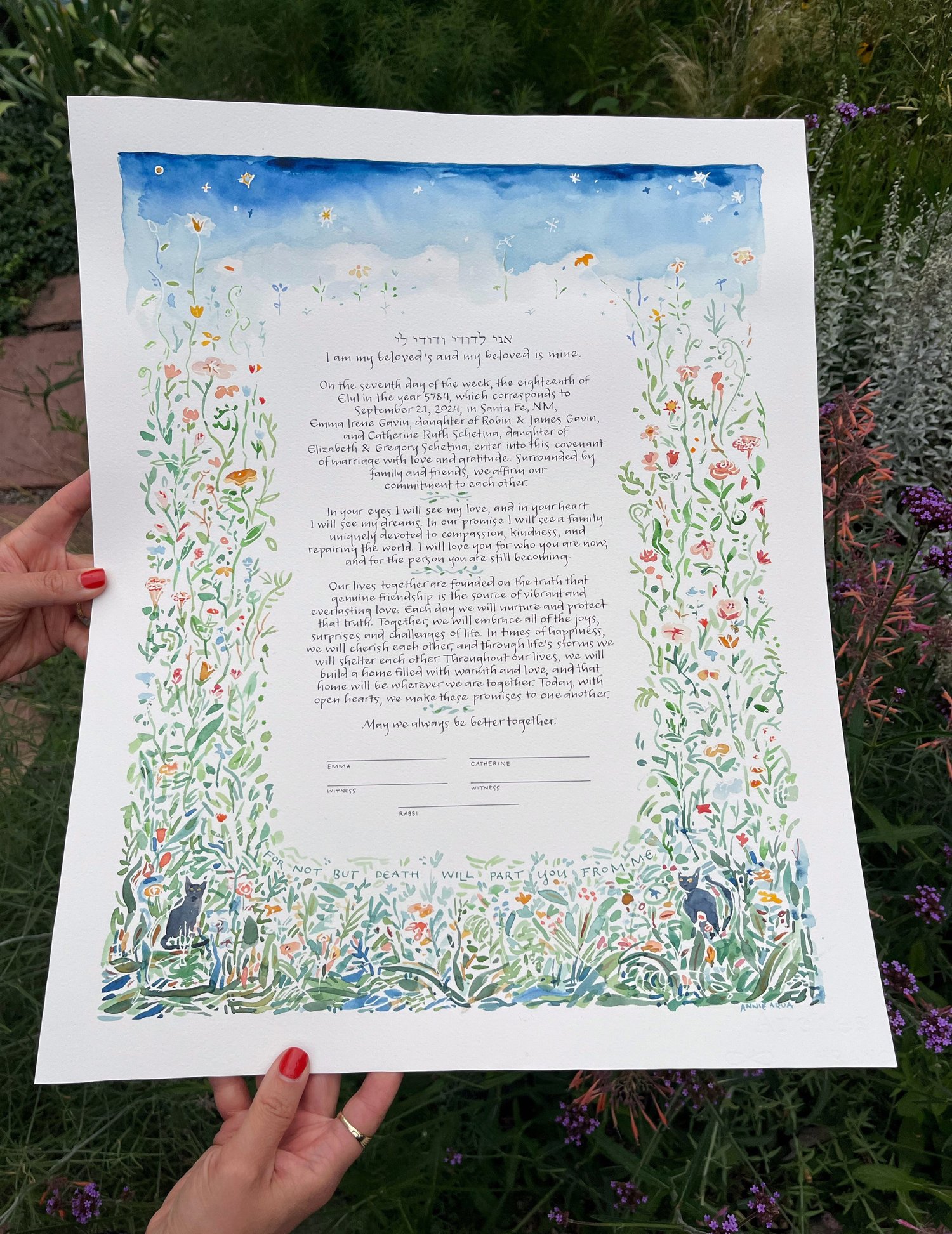 Custom Ketubahs — Ketubahs and Custom Art by Annie Aqua