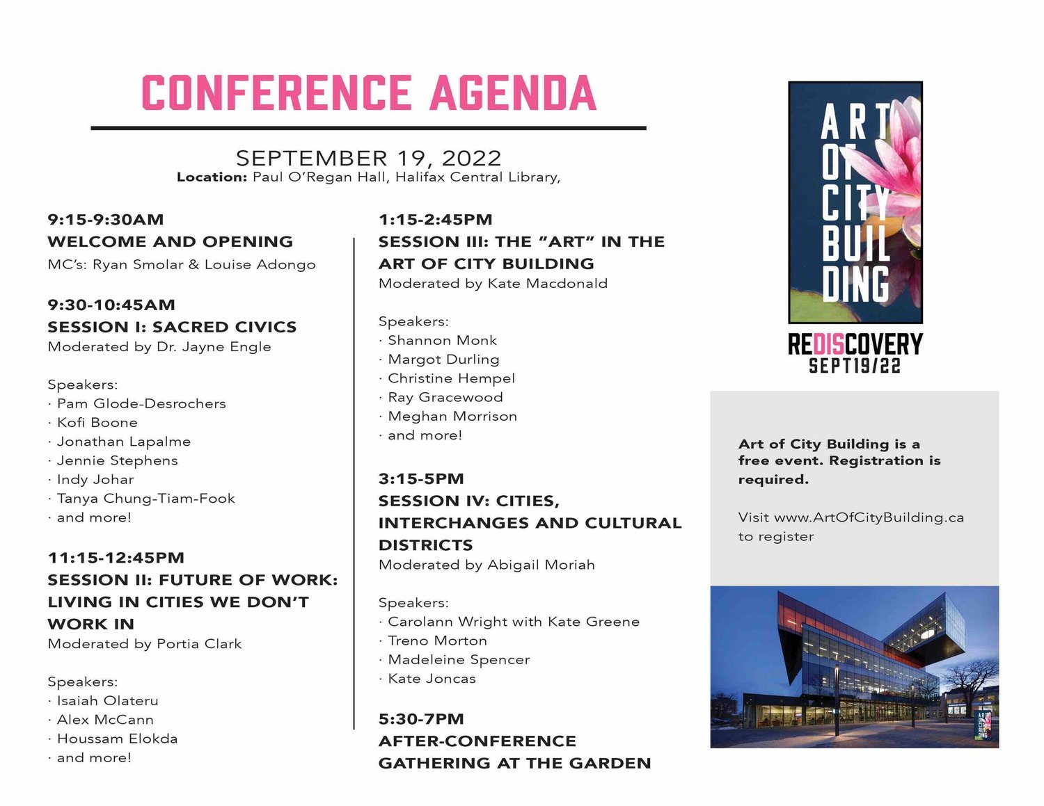 Conference Agenda — #AoCB2025